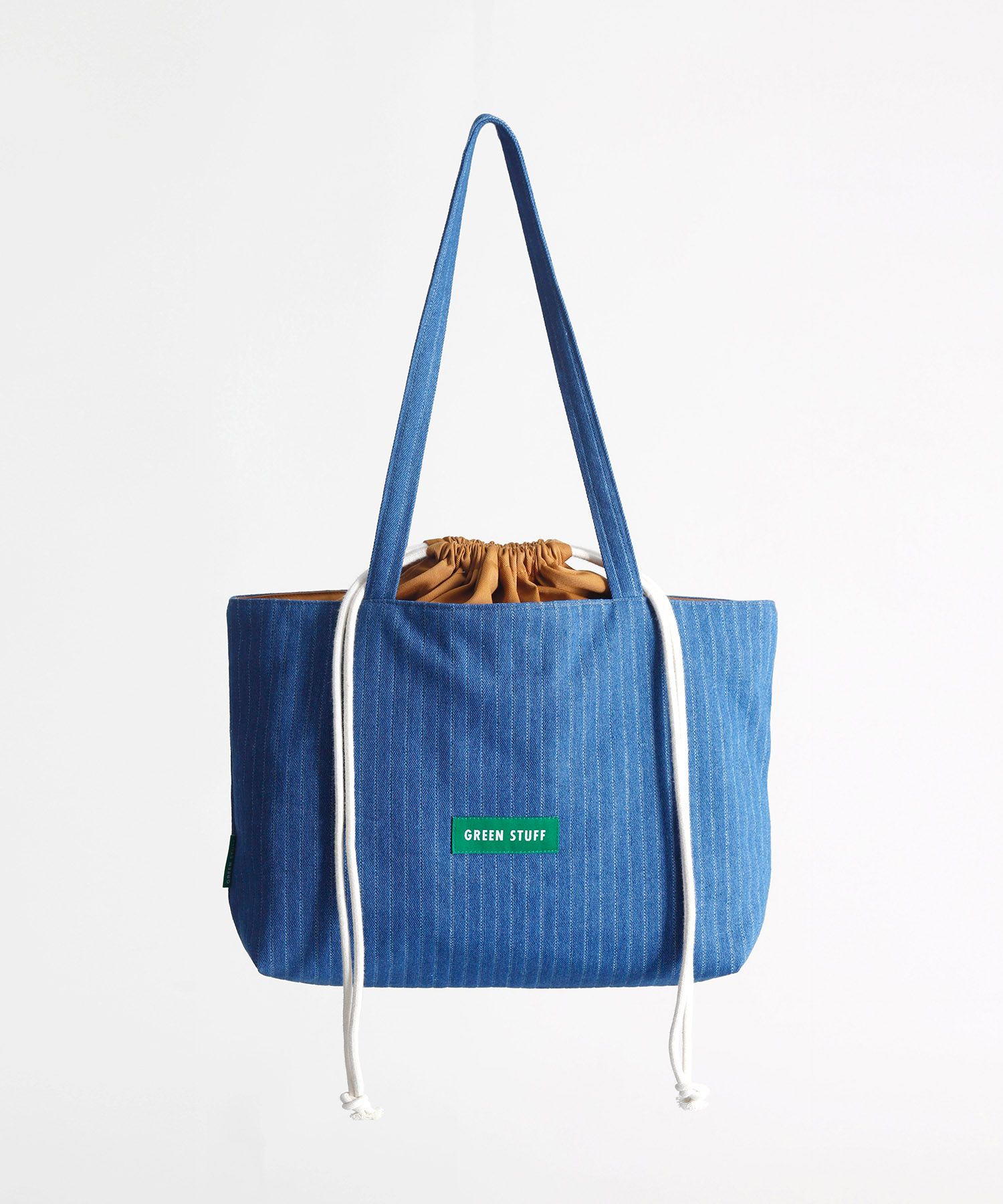 MUSINSA | GREEN STUFF boat string bag 66 denim - deep blue