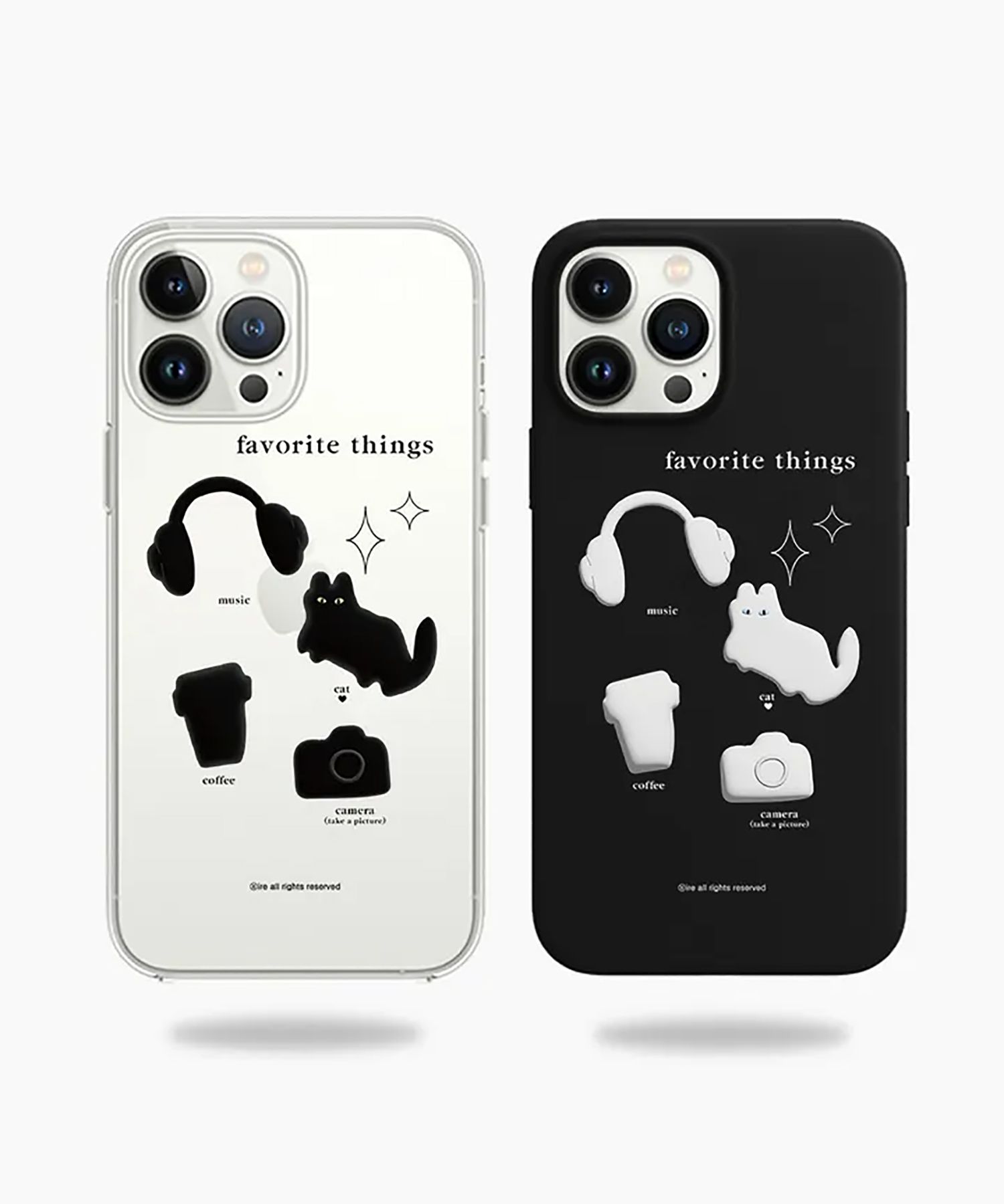 MUSINSA | IRECASEGOODS Headphone Cat iPhone Galaxy Phone Case