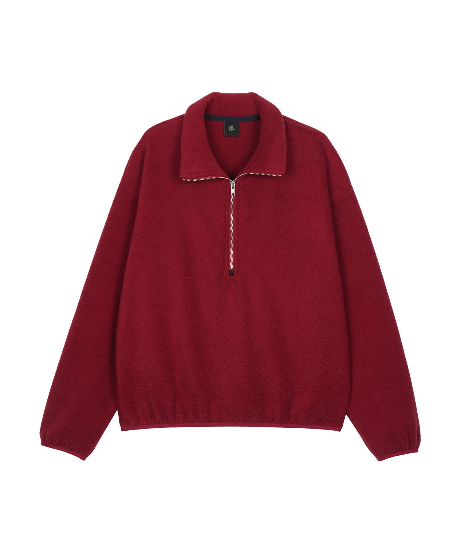 MUSINSA公式 | GUVO Fleece half-zip pullover, red