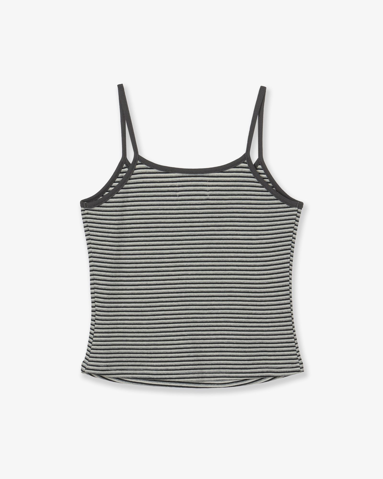 MUSINSA公式 | AEAE STRIPE BUTTON TANK TOP [CHARCOAL]