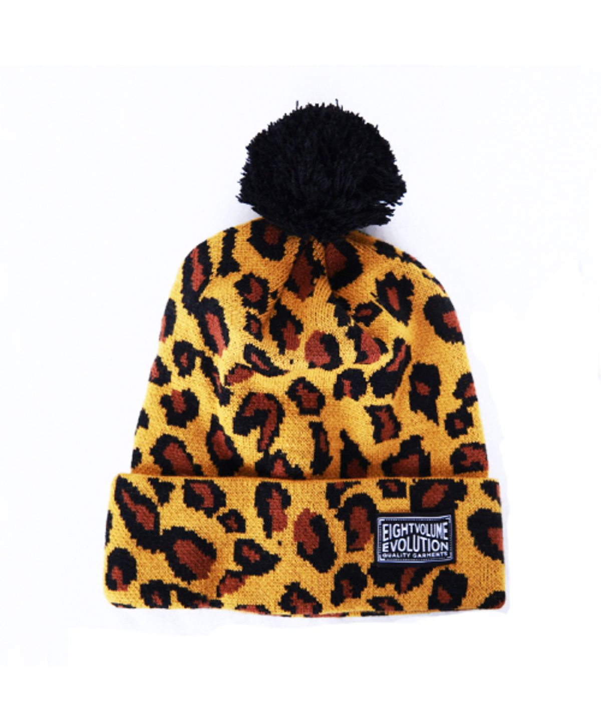 에잇볼륨(EIGHTVOLUME) EV Yellow Reopard Beanie - 사이즈 & 후기 | 무신사