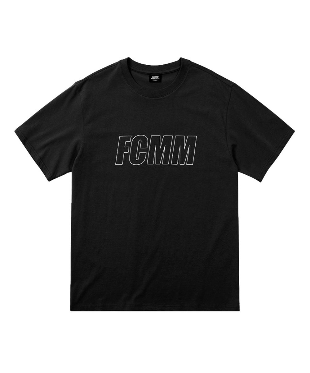 MUSINSA | FCMM Linear Logo T-shirt - Black