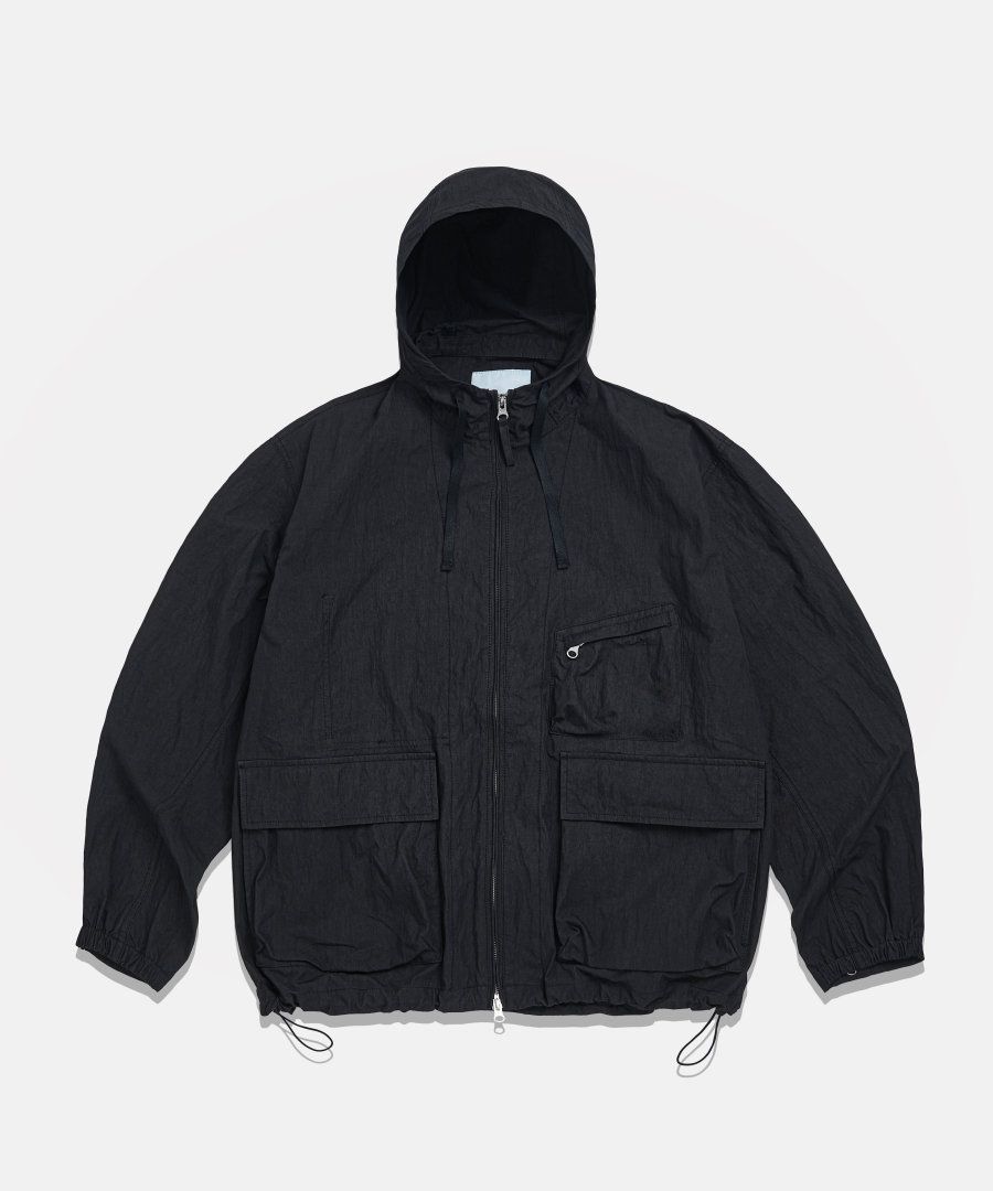MUSINSA | ESPIONAGE Ray Wind Parka Black