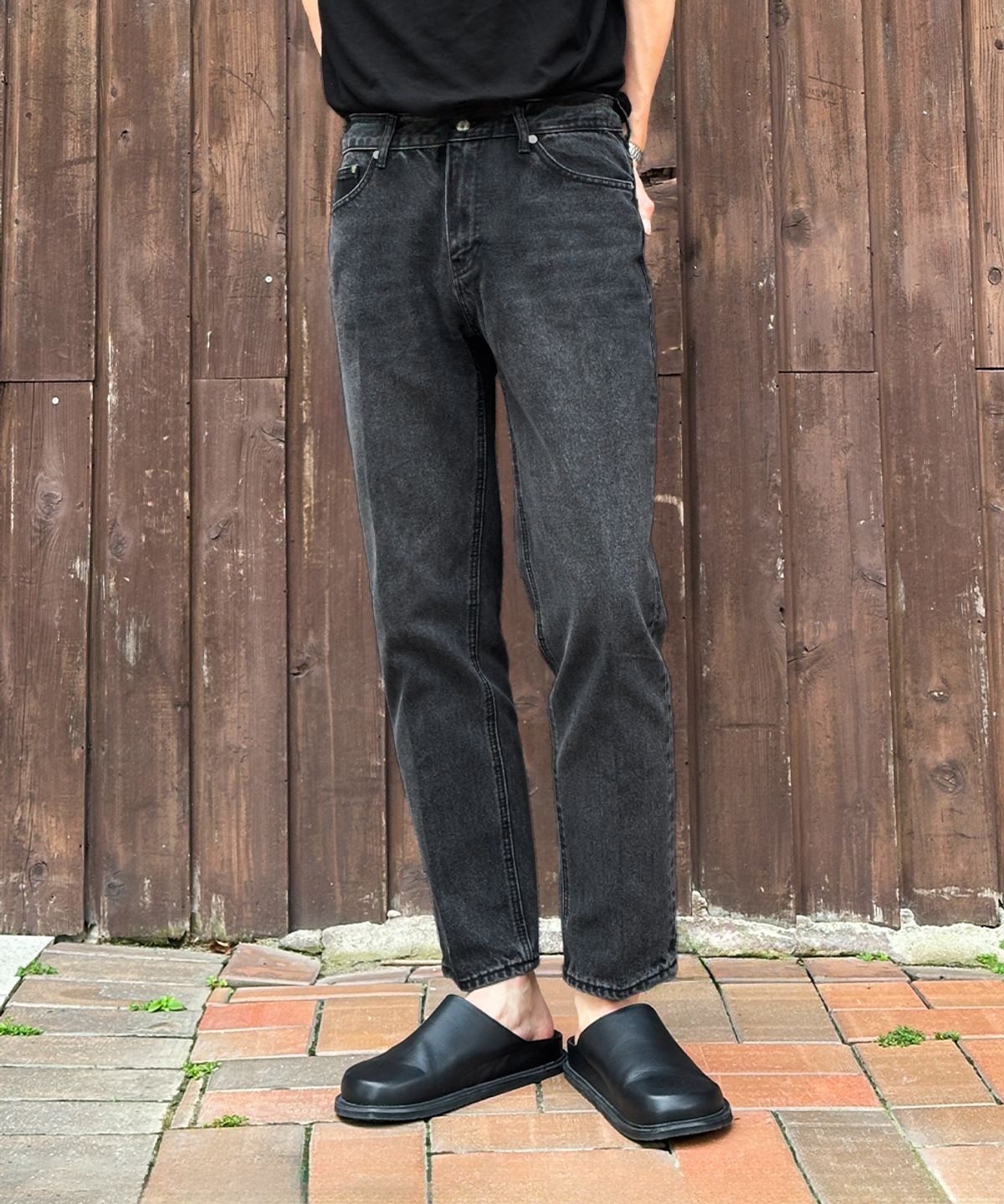 86로드(86ROAD) BLACK NORMAL CHIP / CROP TAPERED - 사이즈 & 후기 | 무신사