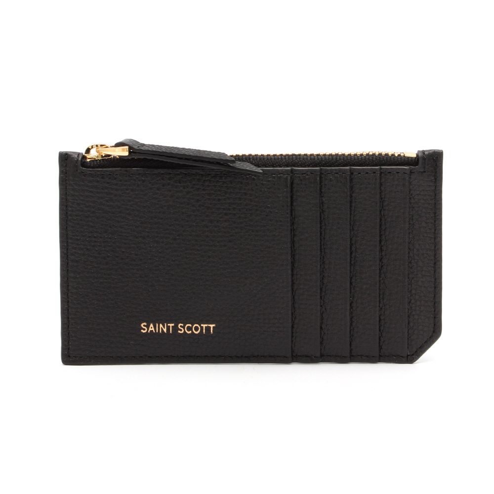 MUSINSA公式 | SAINT SCOTT Logo Top Zipper Card Wallet