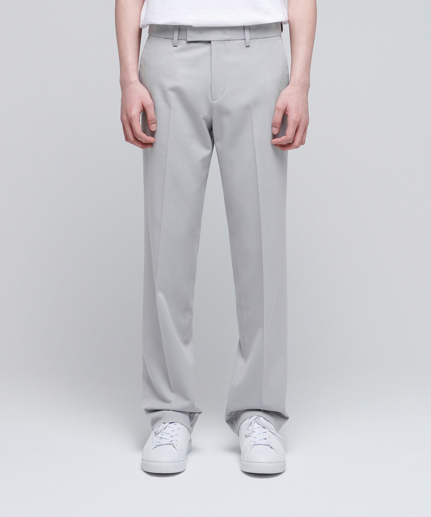 MUSINSA | MUSINSA STANDARD SEMI-WIDE HIDDEN ELASTIC WAISTBAND SLACKS ...