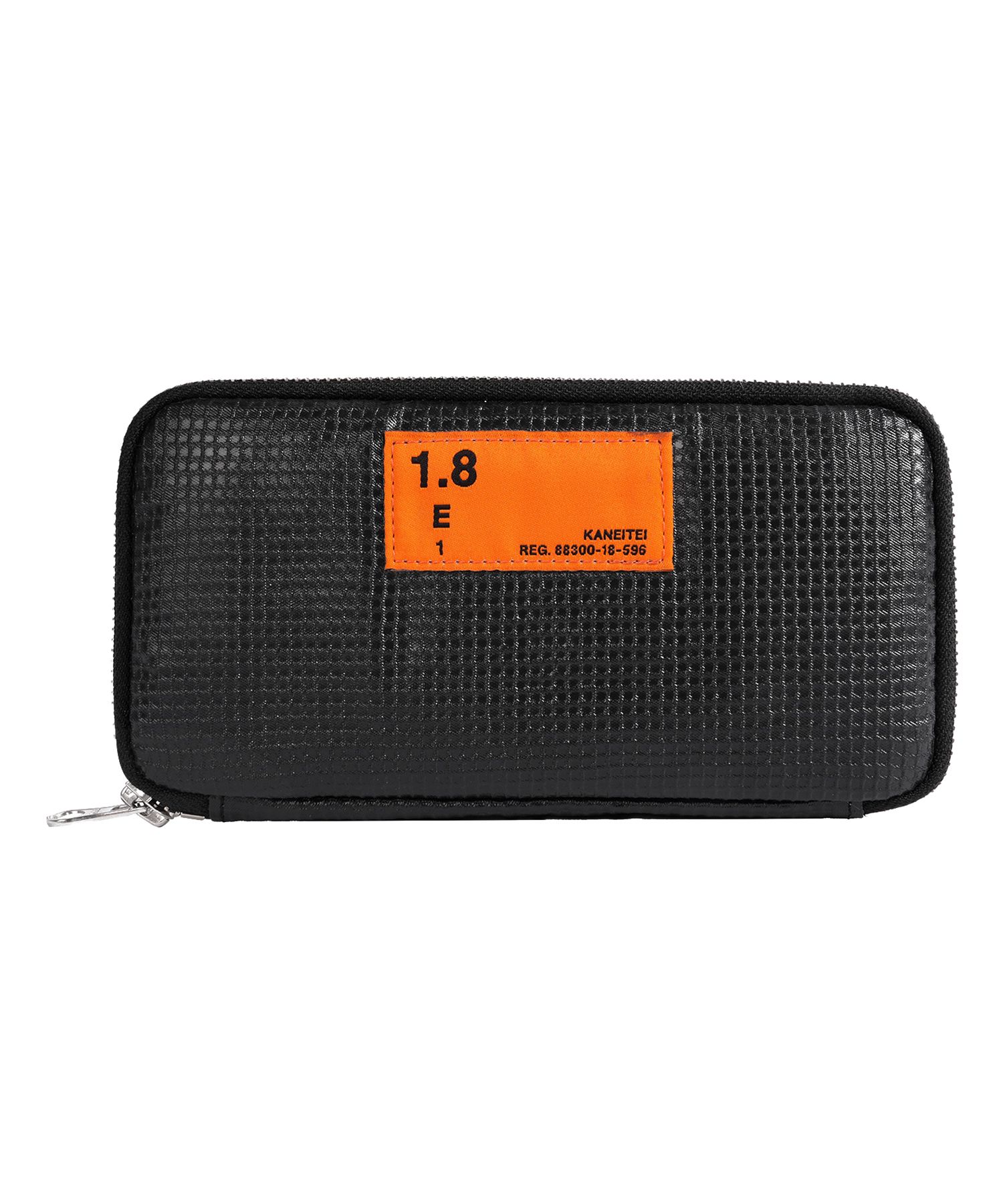 MUSINSA | KANEITEI SEI ZIP WALLET M (BLACK) / UPCYCLED