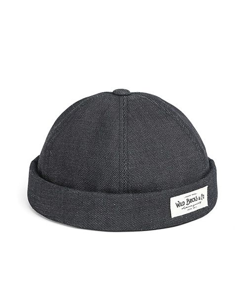 MUSINSA | WILD BRICKS SELVEDGE DENIM BRIMLESS CAP (denim)