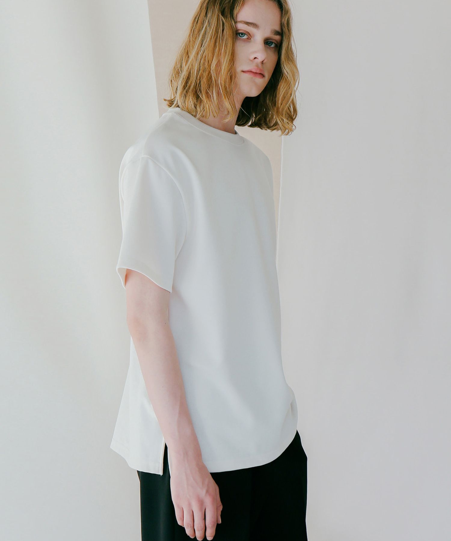 MUSINSA | ESN PURE HEAVY SHORT SLEEVE T-SHIRT CREAM