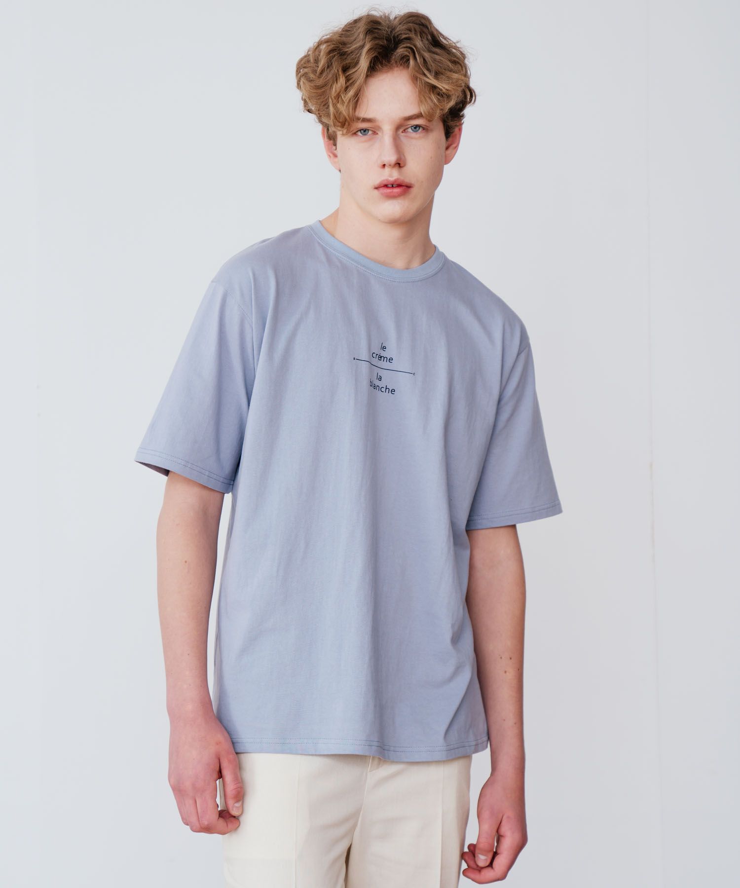 MUSINSA | GLW CLAM SHORT SLEEVE T-SHIRT BLUE