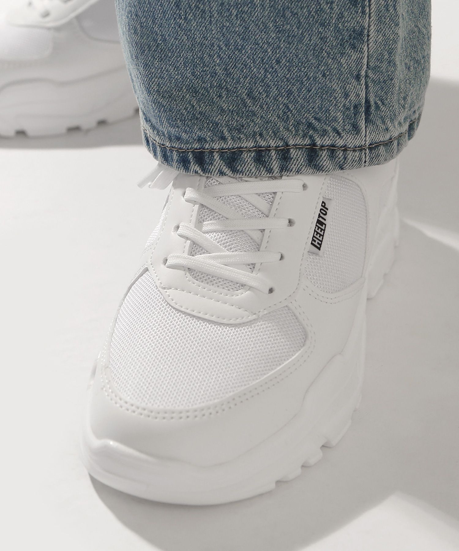 MUSINSA | HEELTOP HT4718-WH 8cm Height Ugly Shoes Zeke White [240~280MM]