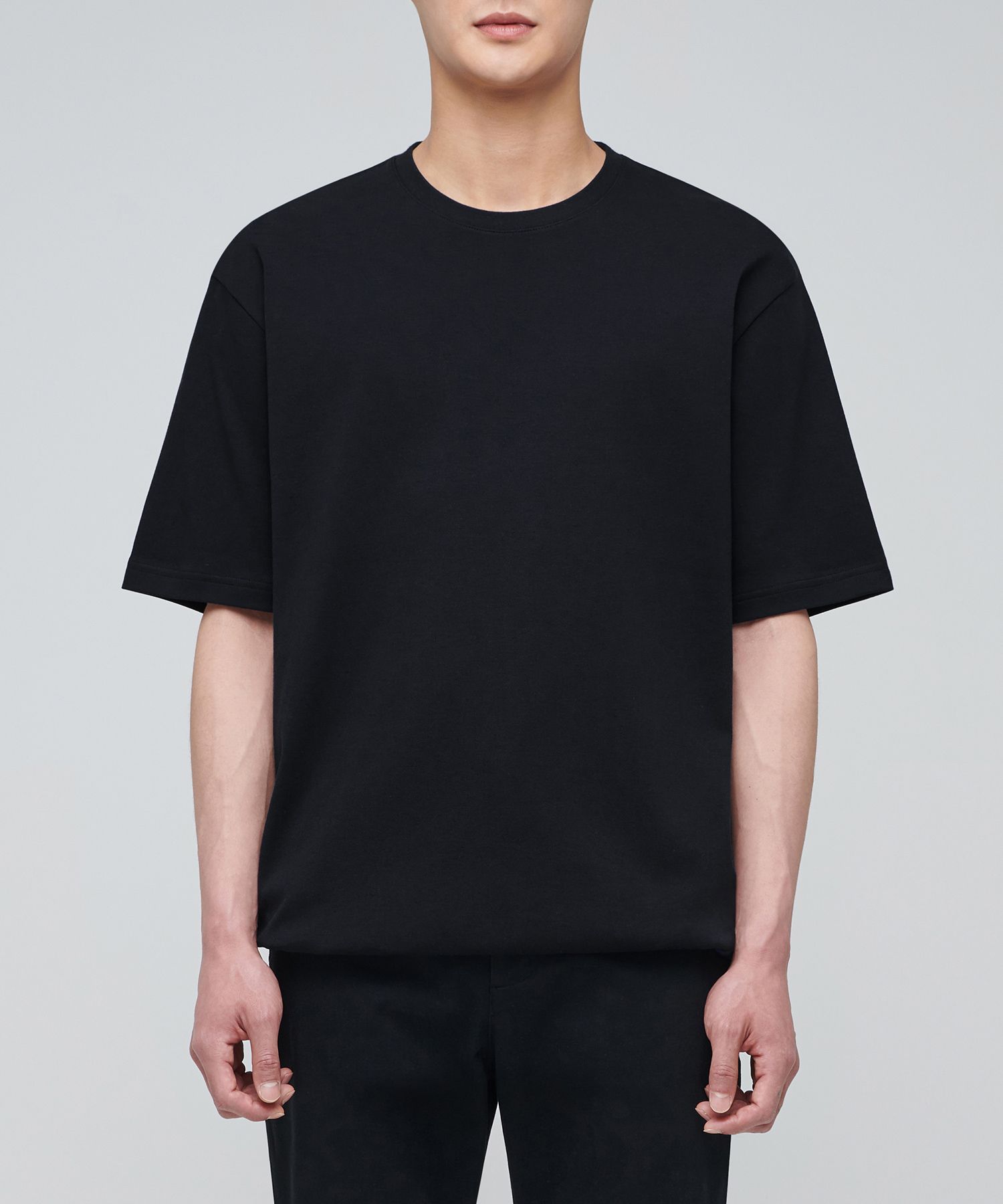MUSINSA | MUSINSA STANDARD Relaxed Fit Crew Neck String Short Sleeve T ...
