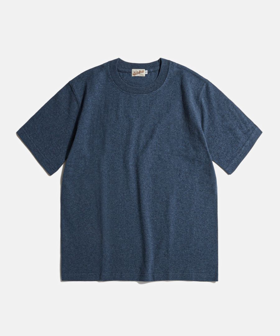 MUSINSA | BRONSON 9oz USA Cotton Tubular Tee Denim Blue