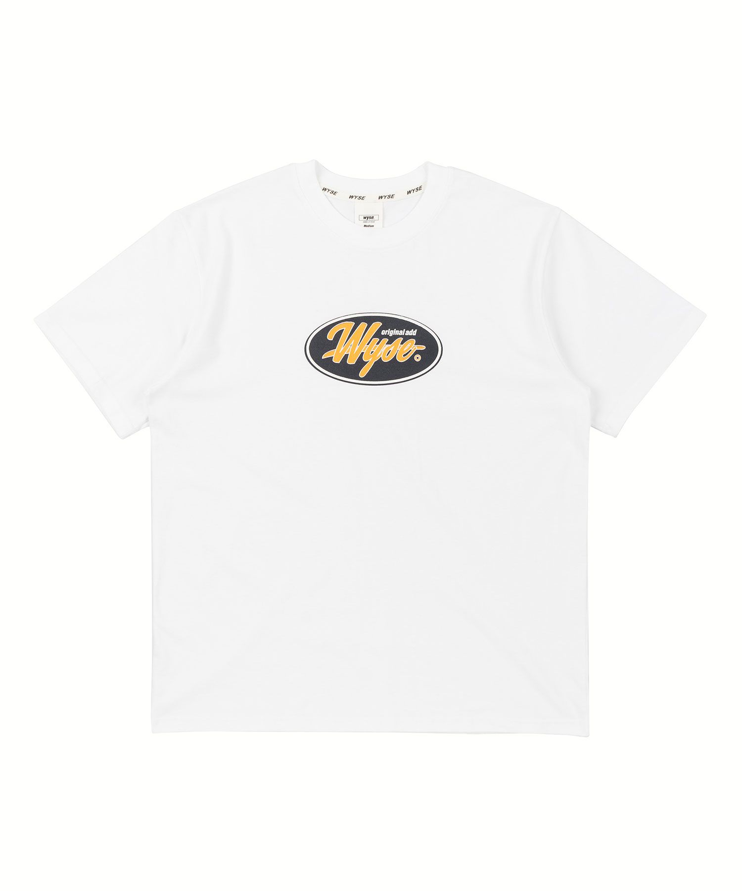 MUSINSA | WYSE SIGNATURE CIRCLE LOGO T-SHIRT (WHITE)