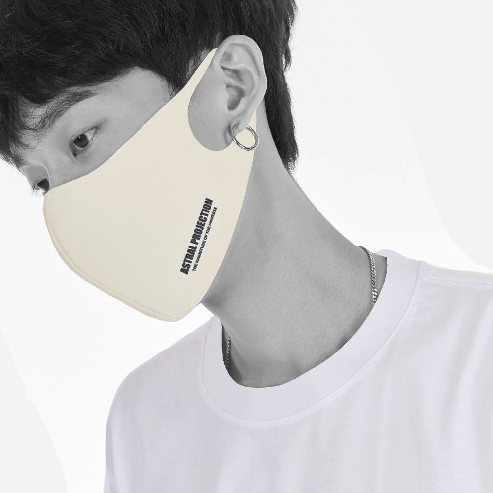 MUSINSA | ASTRAL PROJECTION Airframe Face Fit Mask_Basic Logo_Ivory