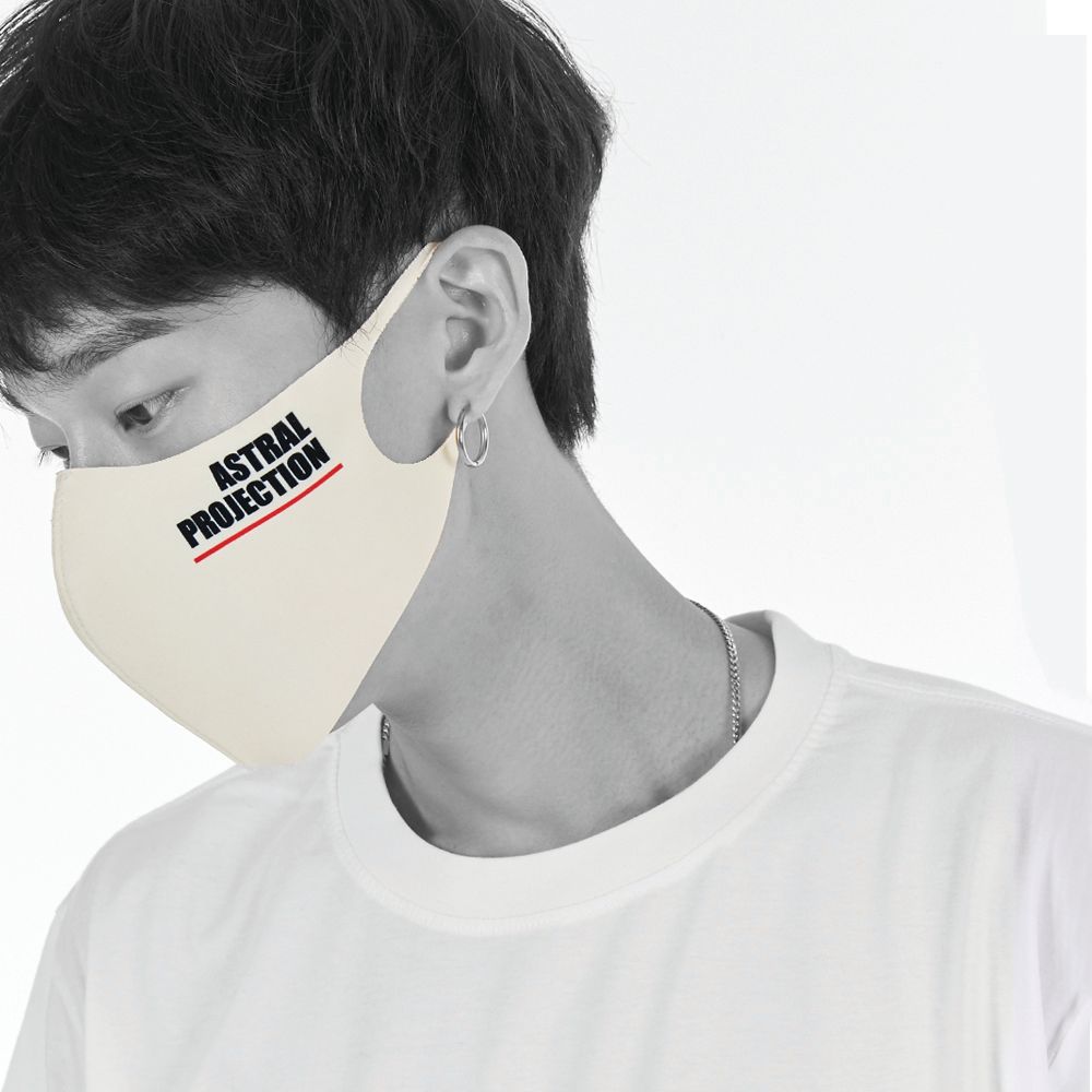 MUSINSA | ASTRAL PROJECTION Airframe Face Fit Mask_Simple Logo_Red Line