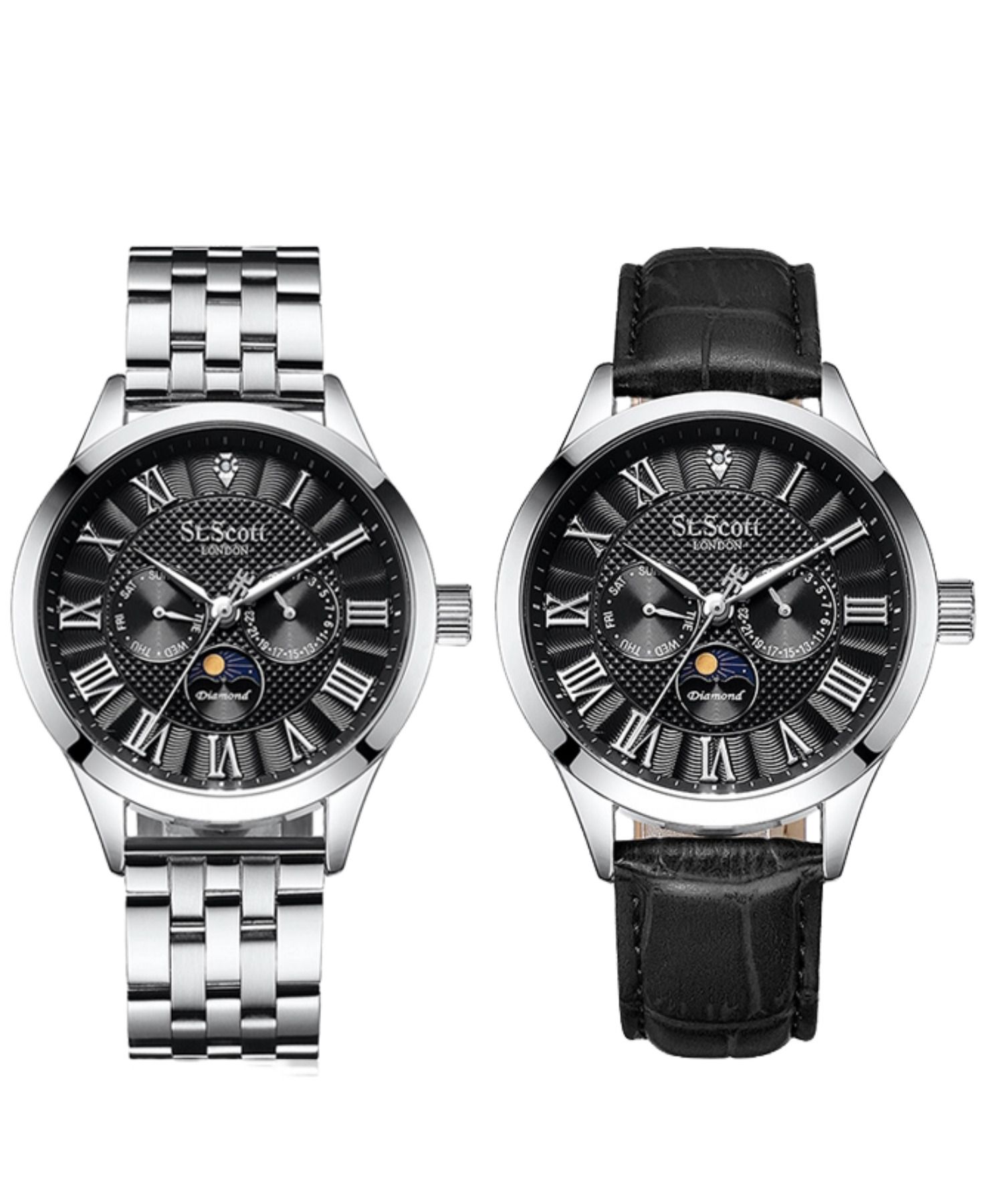 MUSINSA | SAINT SCOTT LONDON ST7502M-SBS Helios Sun & Moon Diamond Men ...