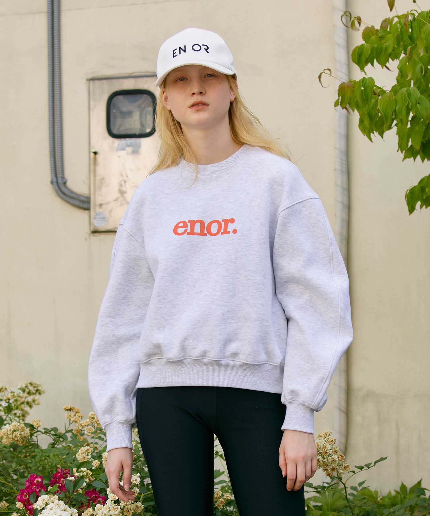 MUSINSA | EN OR ENOR LOGO SWEATSHIRT - GRAY