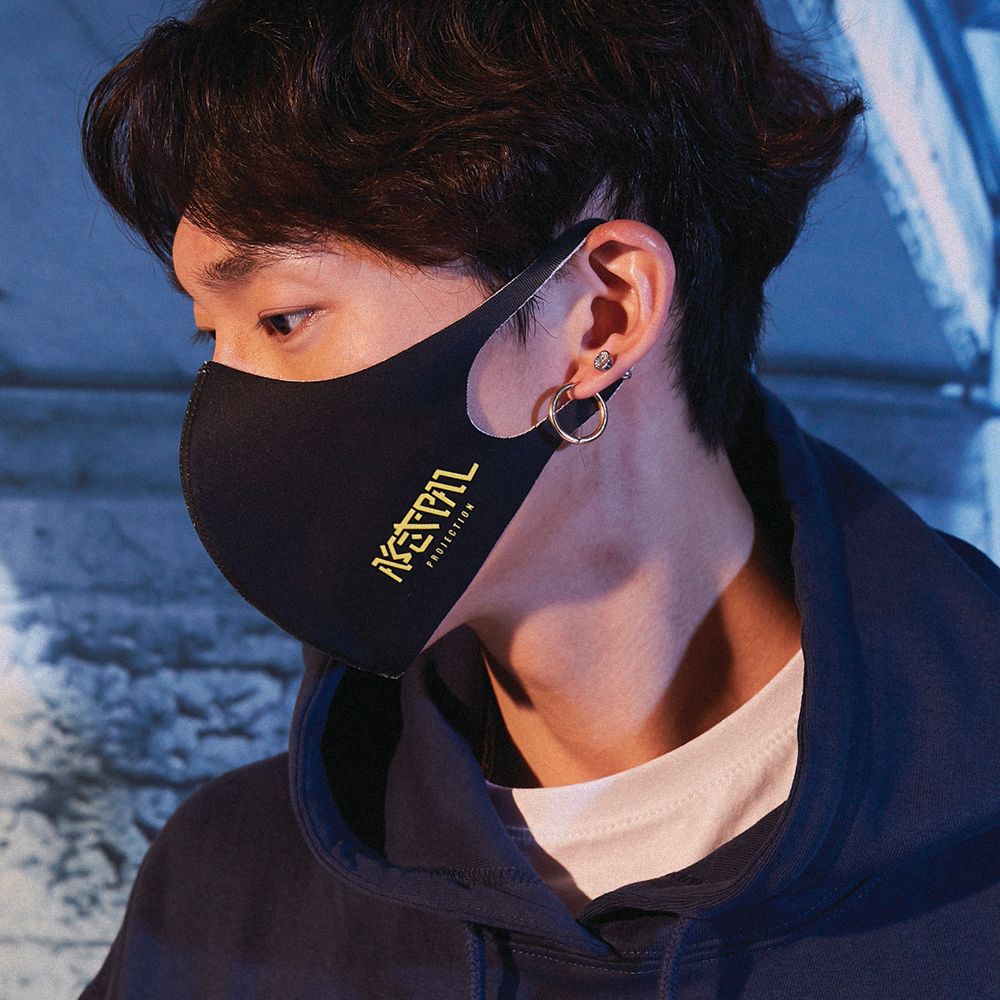 MUSINSA | ASTRAL PROJECTION Airframe Face Fit Mask_Signature Logo_Black