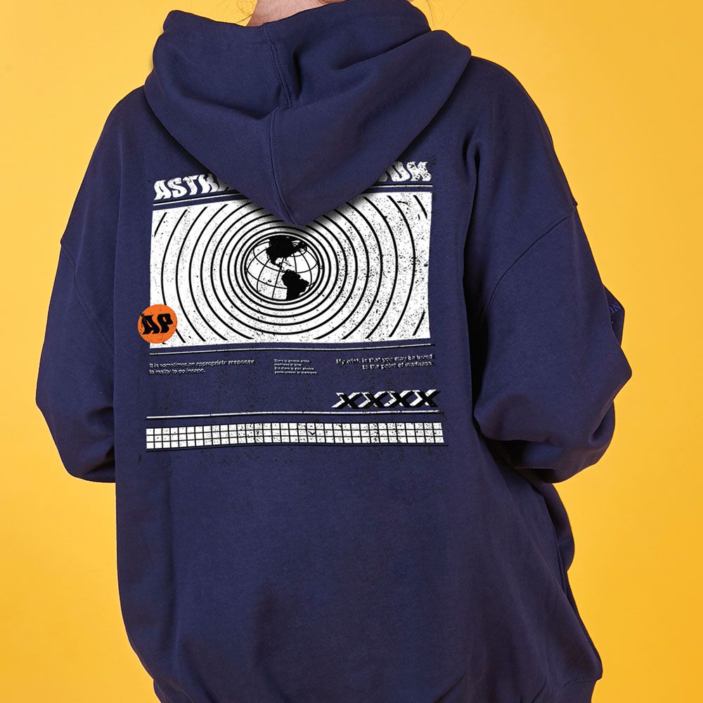 MUSINSA | ASTRAL PROJECTION Earth Signal Hoodie-Navy