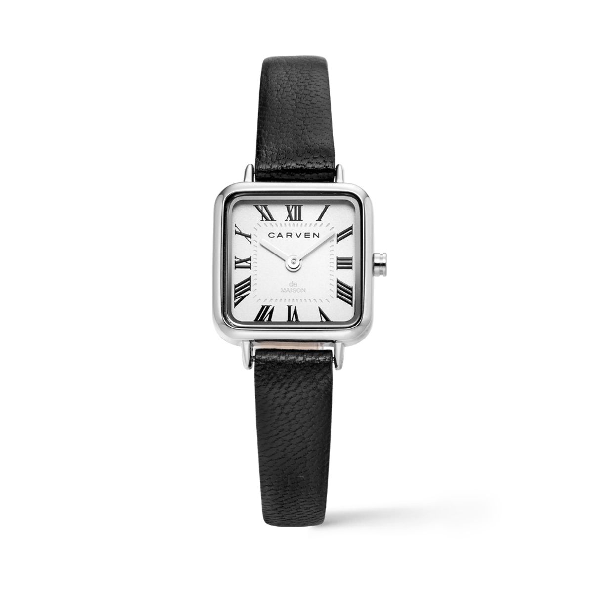까르벵 워치(CARVEN WATCH) 여성 가죽시계 CV618-WH/BK - 후기 | 무신사