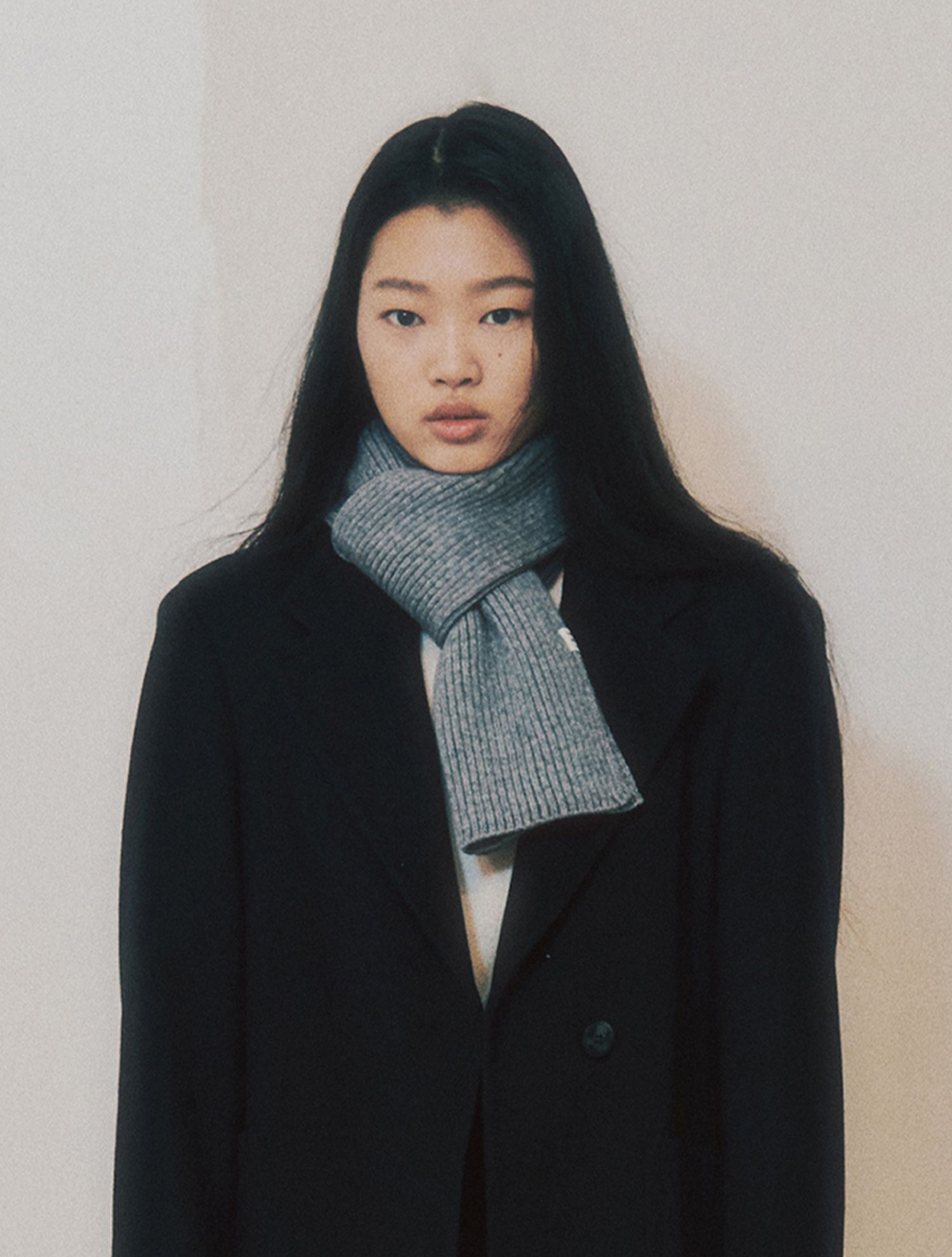 MUSINSA | 247 SEOUL Classic Knit Scarf [GREY]