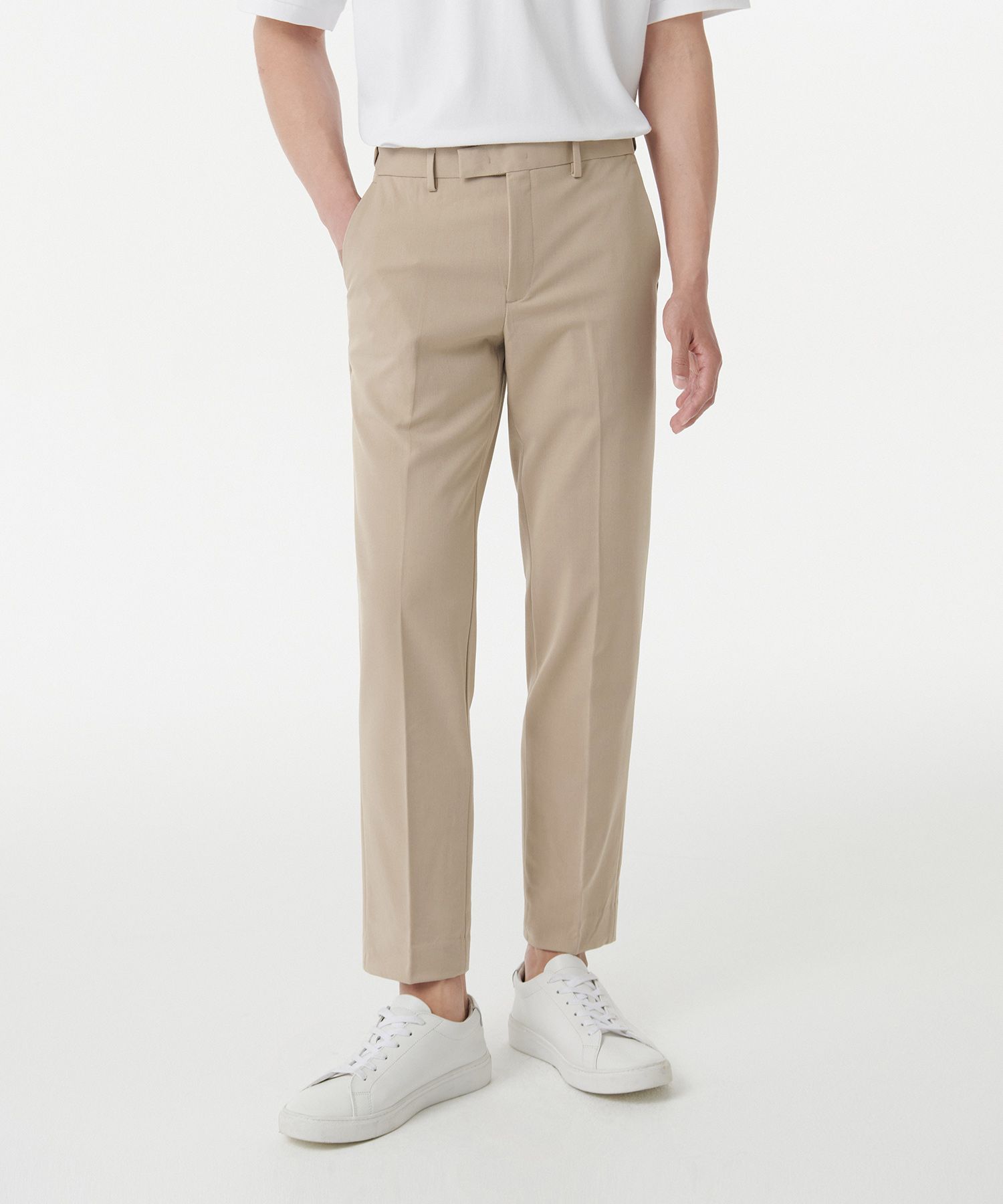 MUSINSA | MUSINSA STANDARD TAPERED HIDDEN ELASTIC WAISTBAND CROPPED ...