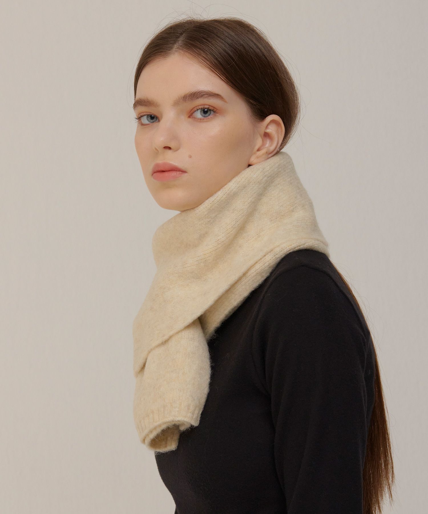 MUSINSA | CAMINO 20 FW Wool Muffler (Ivory)