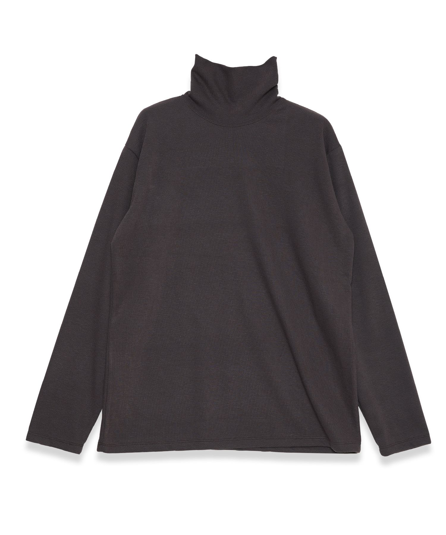 MUSINSA | GLW Polar Neck T-shirt Cocoa