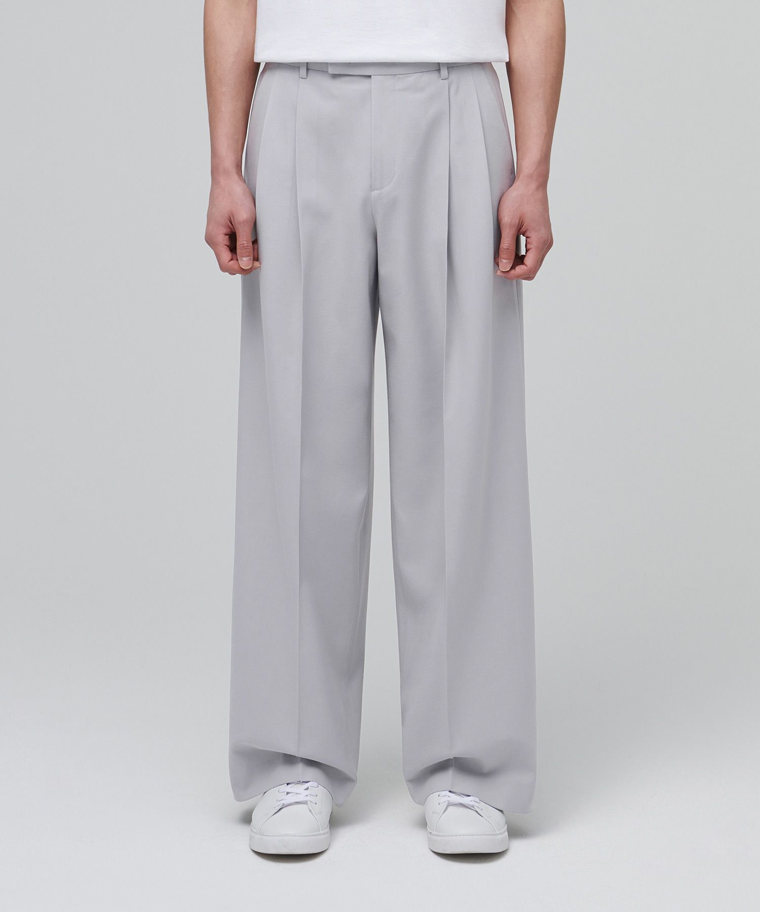 MUSINSA | MUSINSA STANDARD SUPER WIDE HIDDEN ELASTIC WAISTBAND SLACKS ...