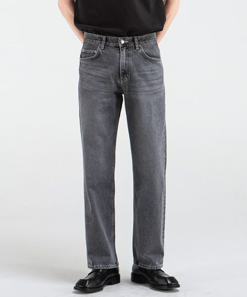 MUSINSA | BRANDED 1892 GRAY HOUSE JEANS [WIDE STRAIGHT]