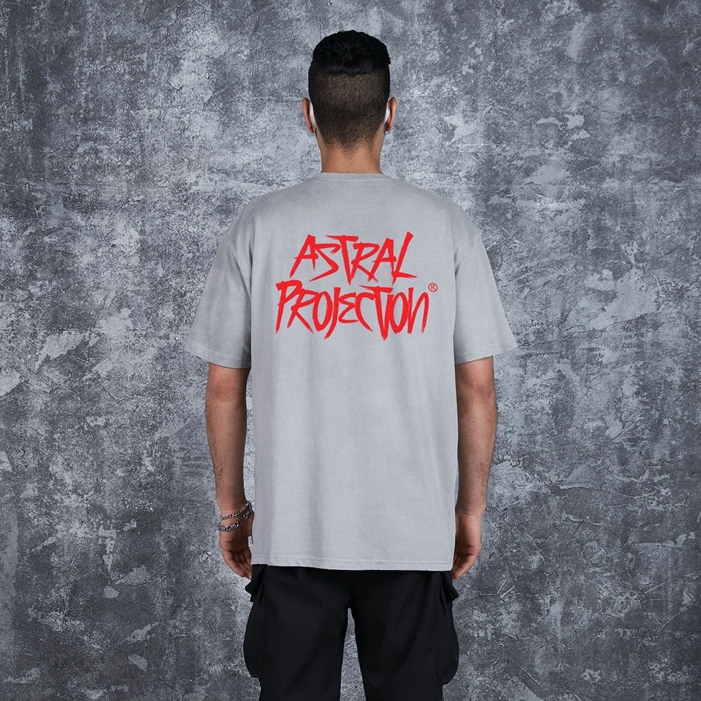 MUSINSA | ASTRAL PROJECTION Graffiti Lettering Overfit Garment Dye ...