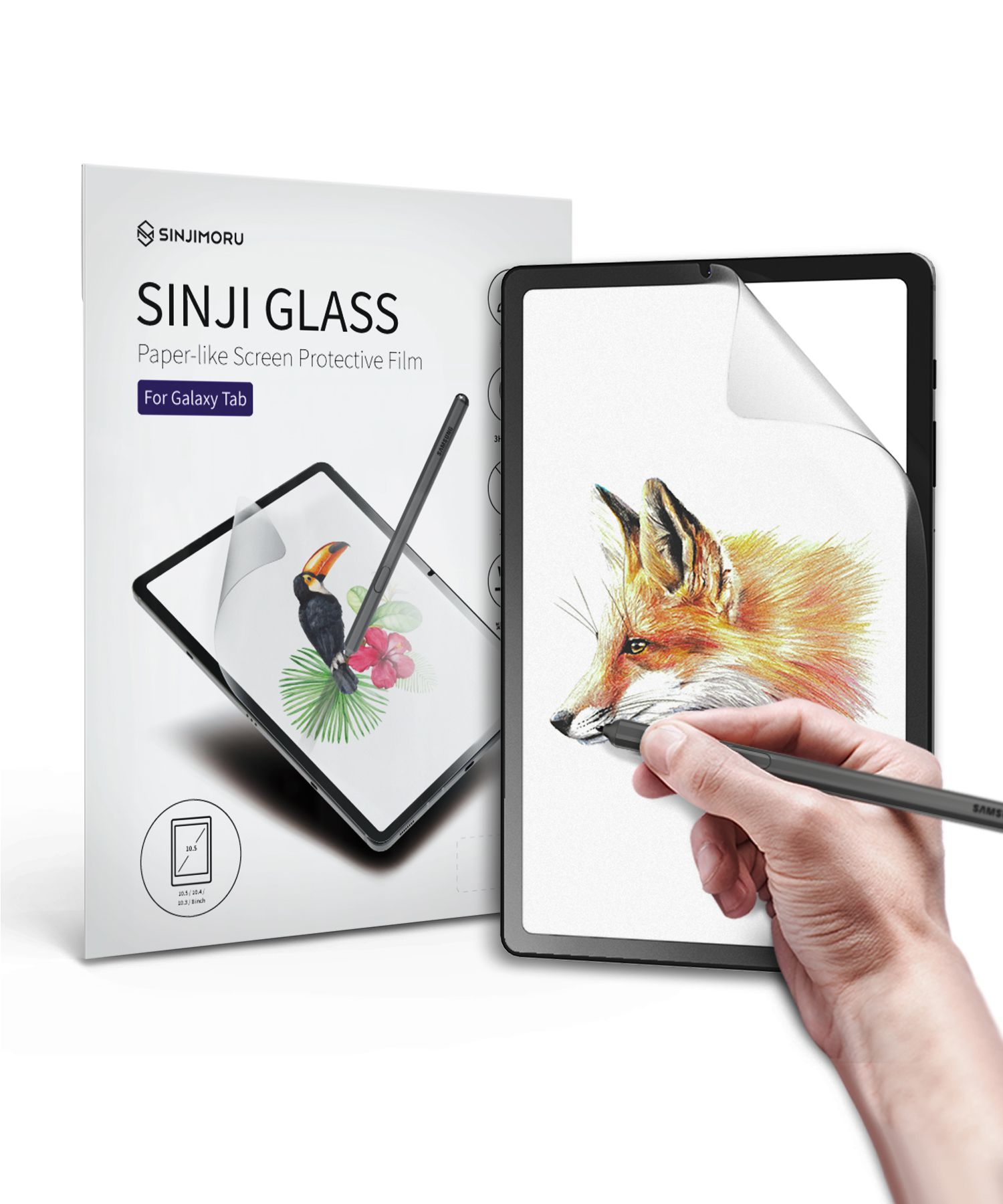 MUSINSA | SINJIMORU Galaxy Tab S6 Lite Anti-Reflective Drawing Paper ...