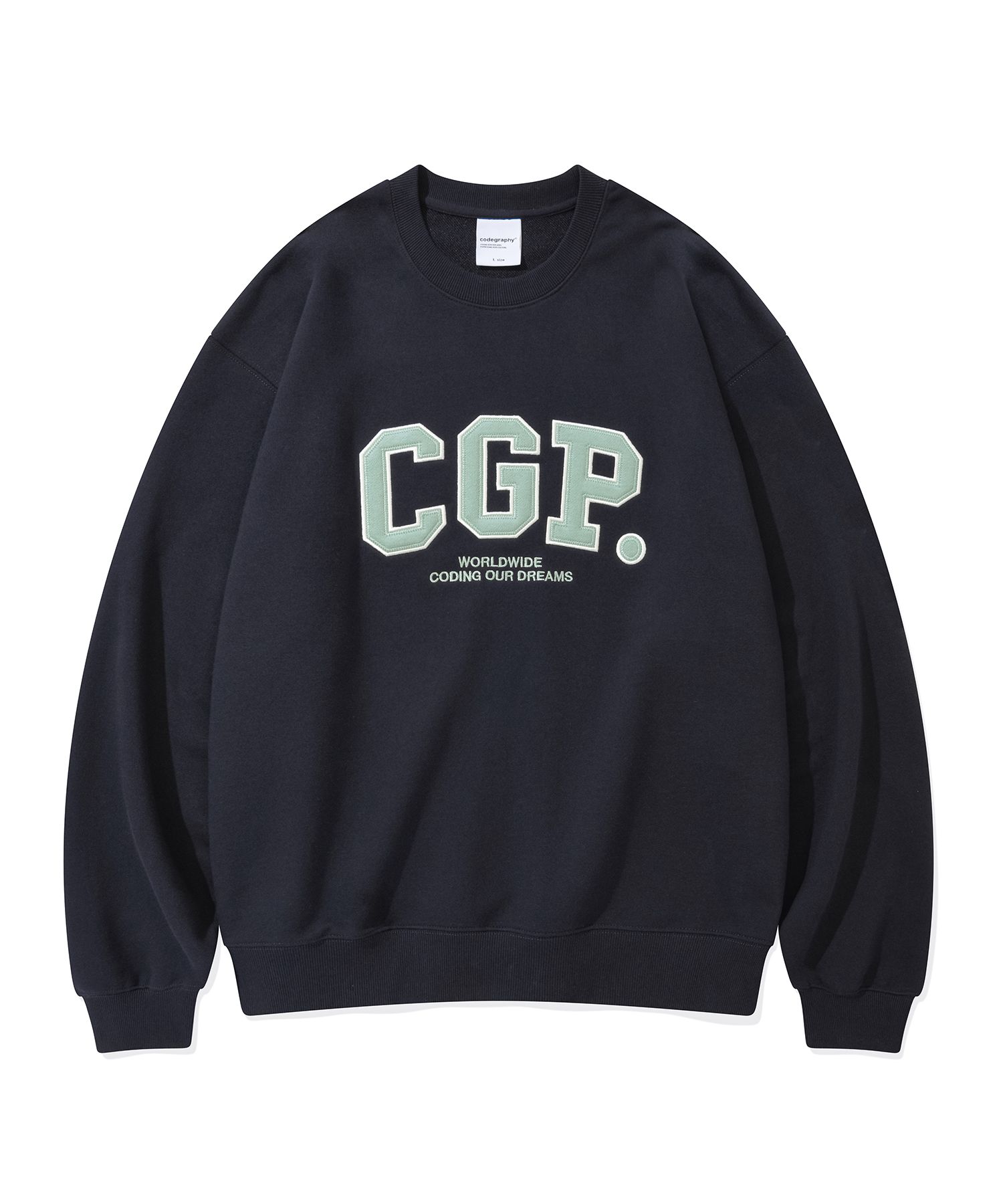 Code:graphy CGP拱形標誌大學T（海軍藍） (Creatrip)
