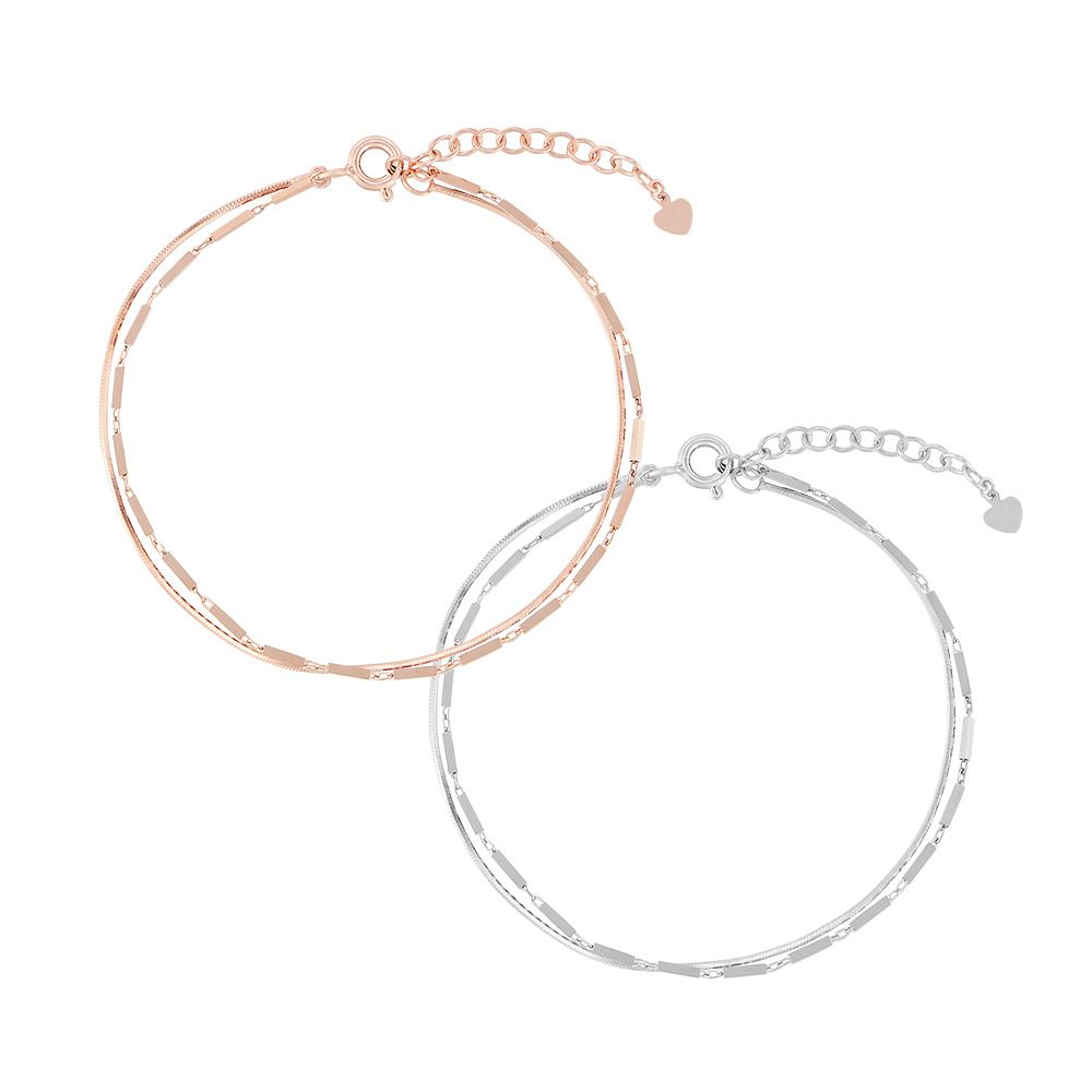 MUSINSA | PAUL BRIAL Square bar two-line bracelet PYSB0154 2 types 1