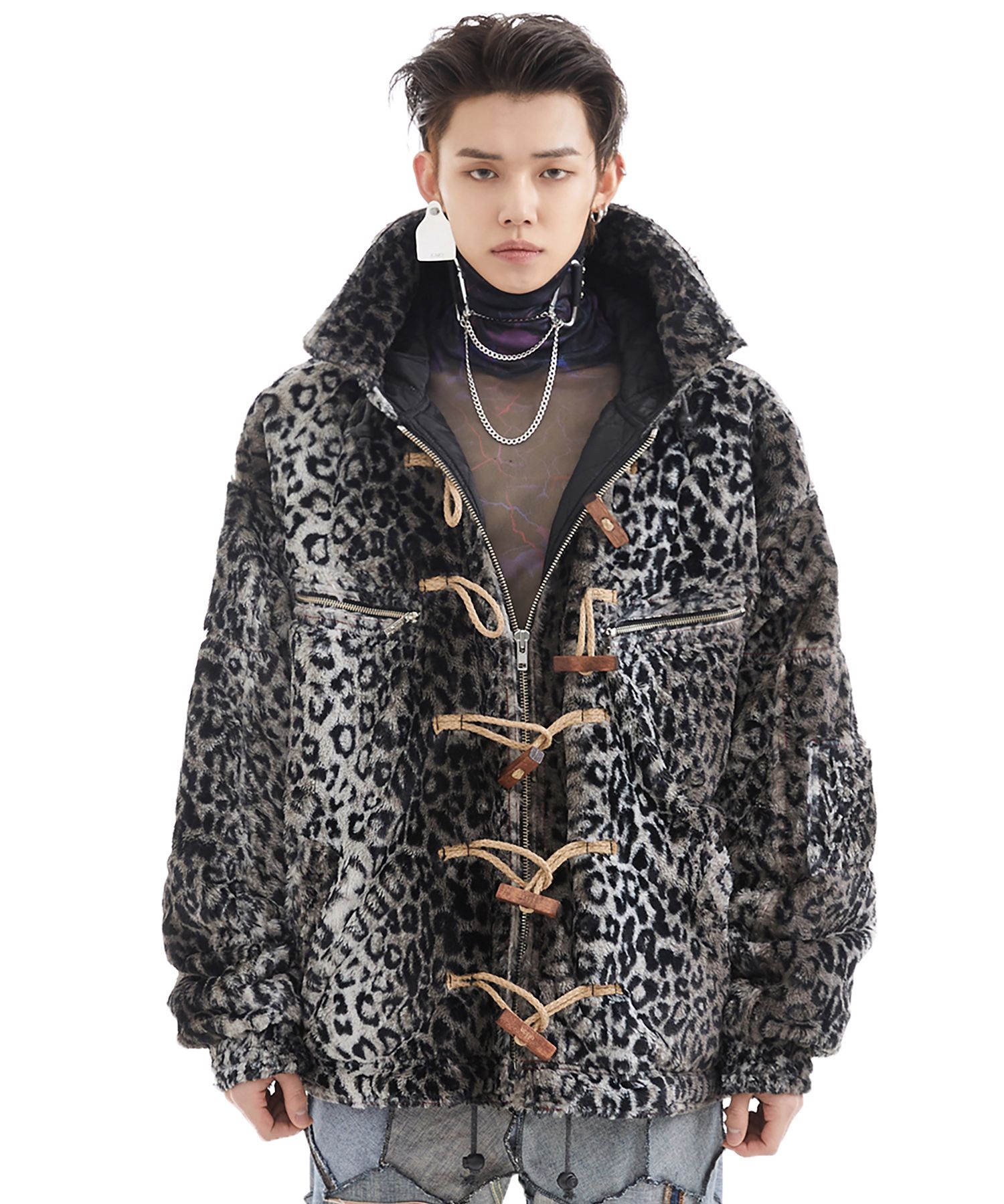 MUSINSA | ULKIN WOODEN TOGGLE BUTTON FUR JACKET