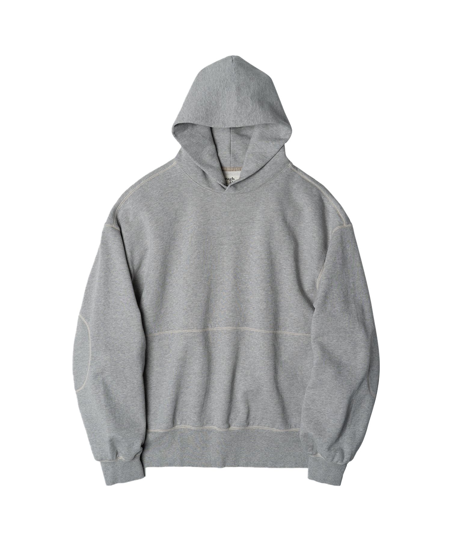 MUSINSA | ROUGH SIDE Oversized Hoodie M.Grey