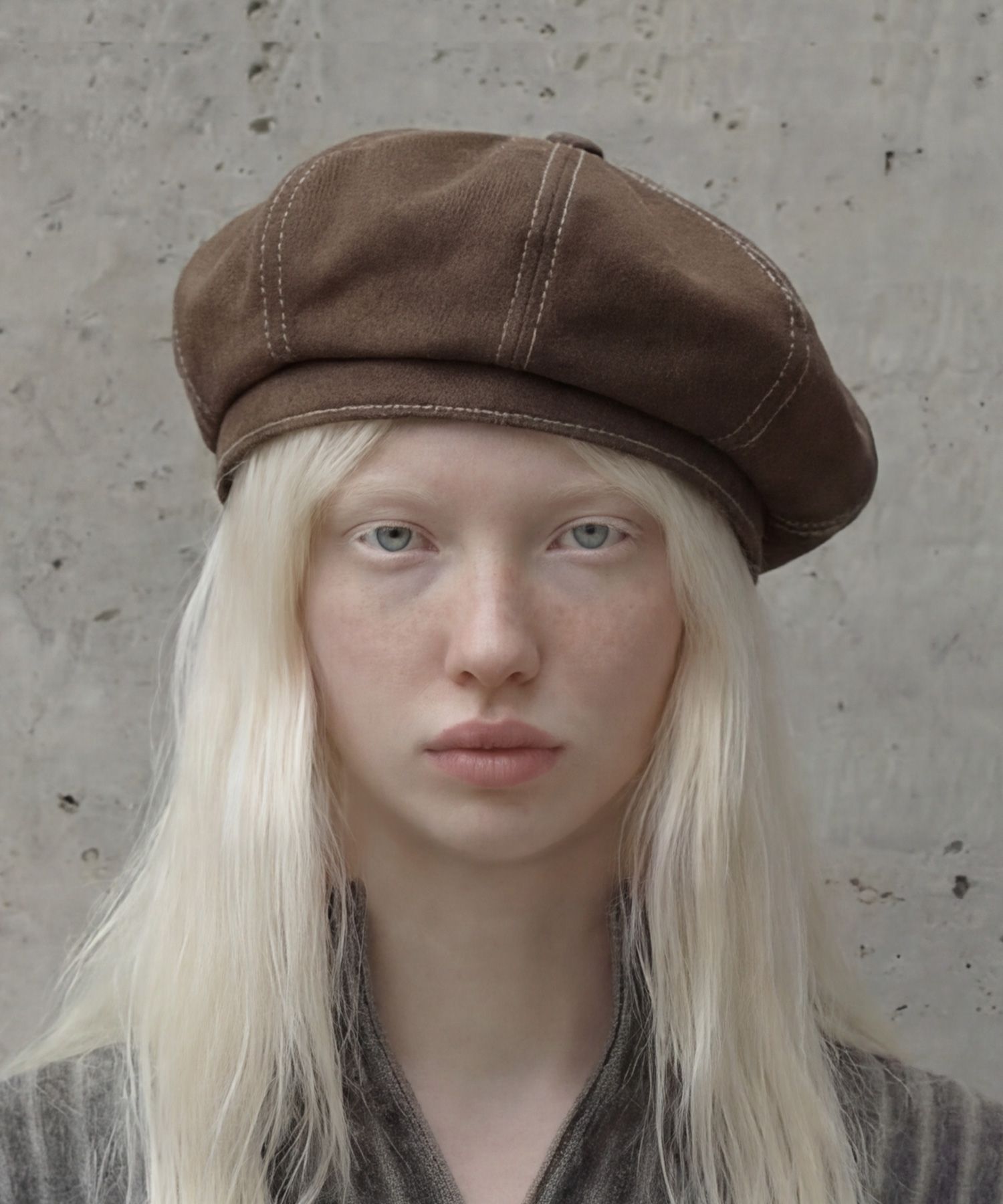 MUSINSA | UNDERCONTROL STUDIO Autumn Beret BREAD BERET / HT / W BROWN