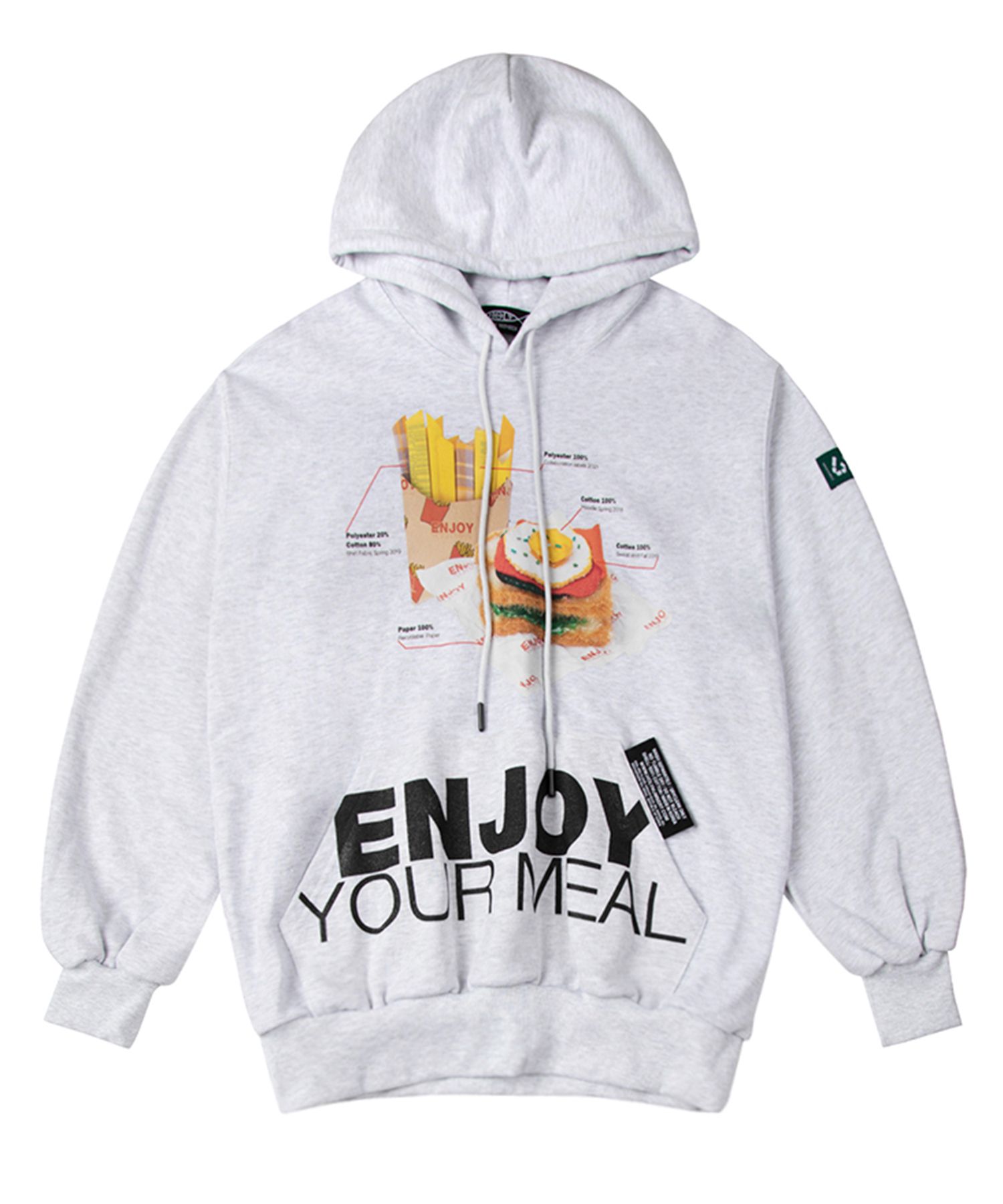 MUSINSA公式 | HOLYNUMBER7 [Enjoy your meal] Sandwich Campaign Hoodie ...