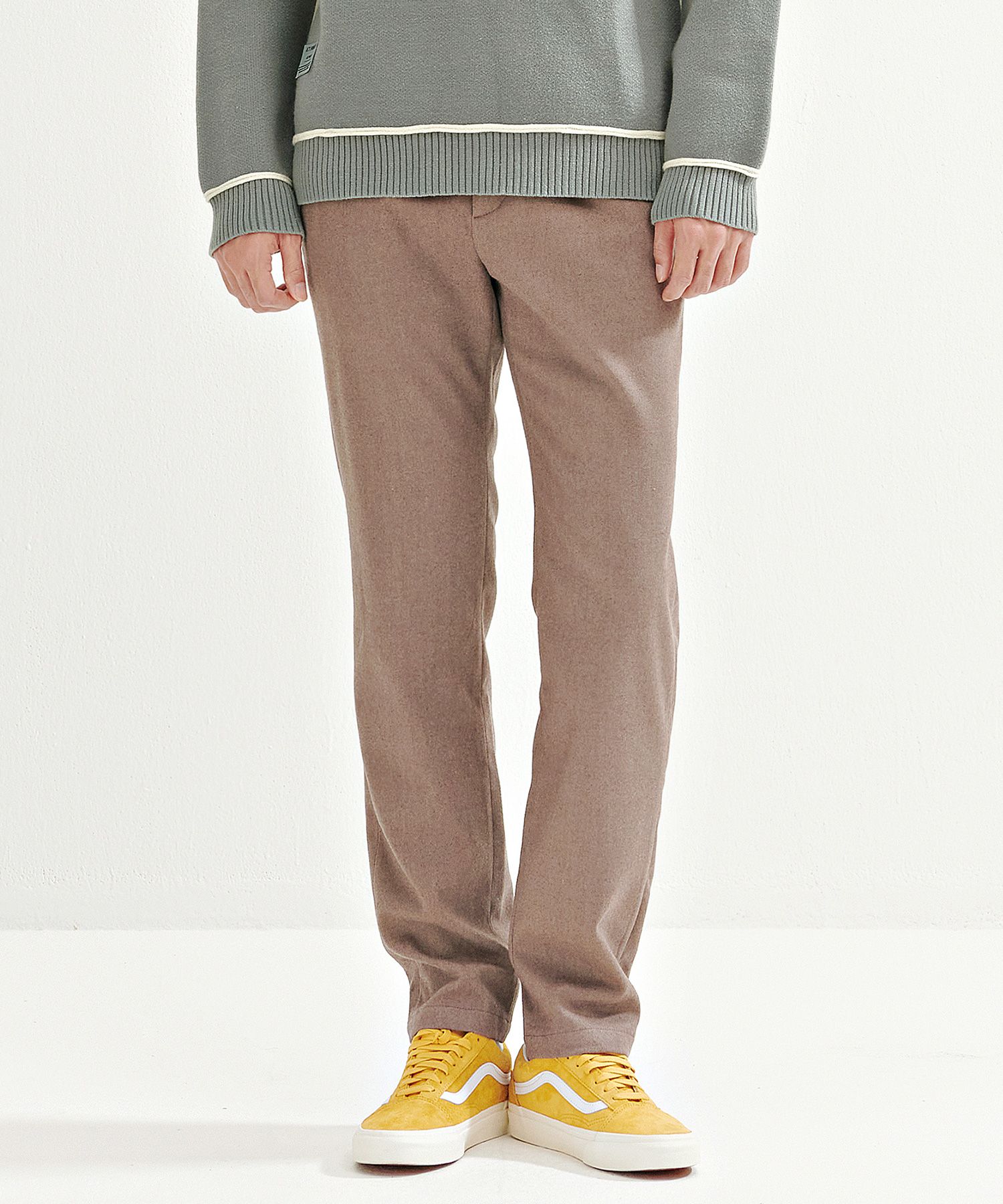 MUSINSA | CHASECULT Men's Woollike slightly brushed slacks-AGRK2217E08