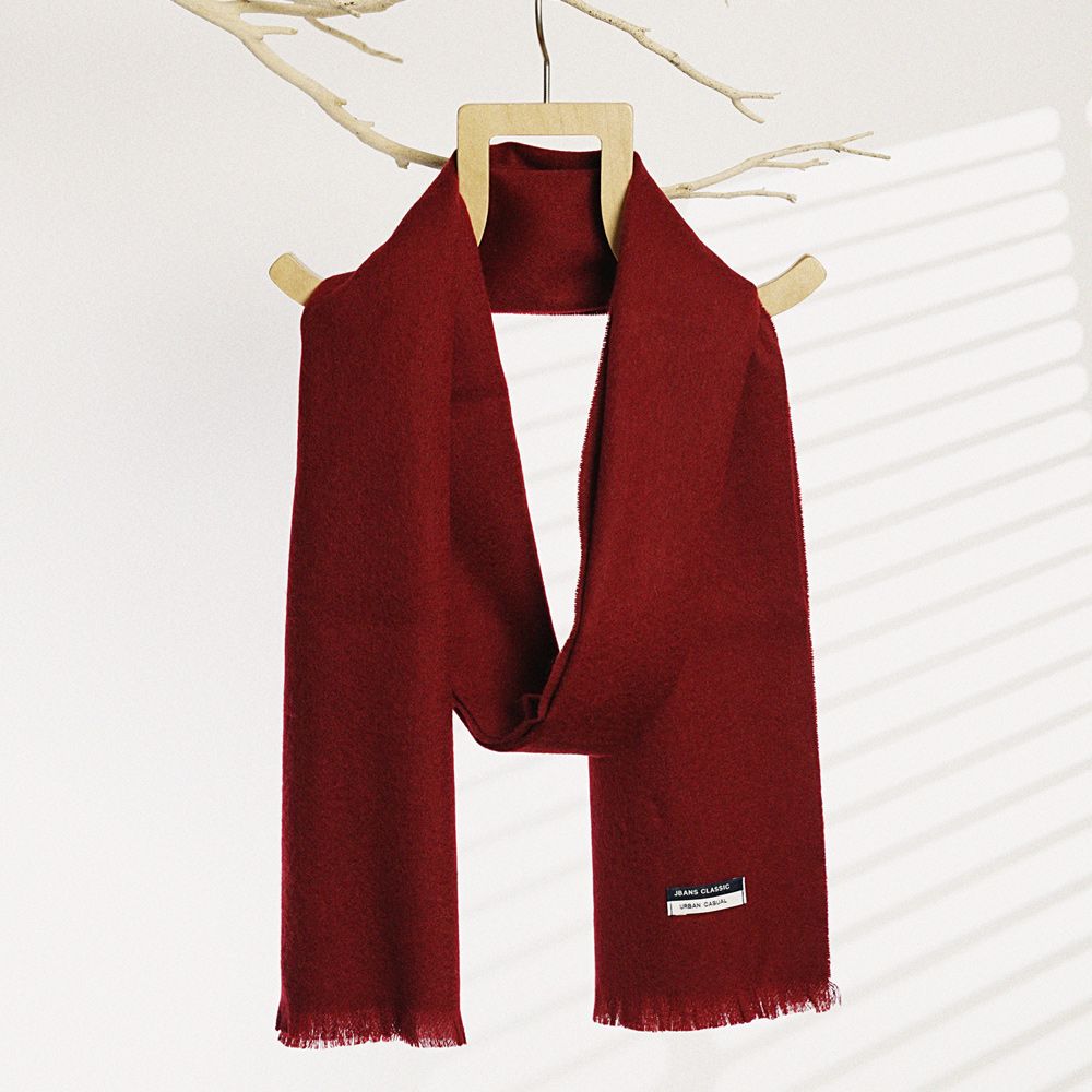 MUSINSA | JBANS CLASSIC 100% Wool Lightweight Plain Short Tassel Couple ...