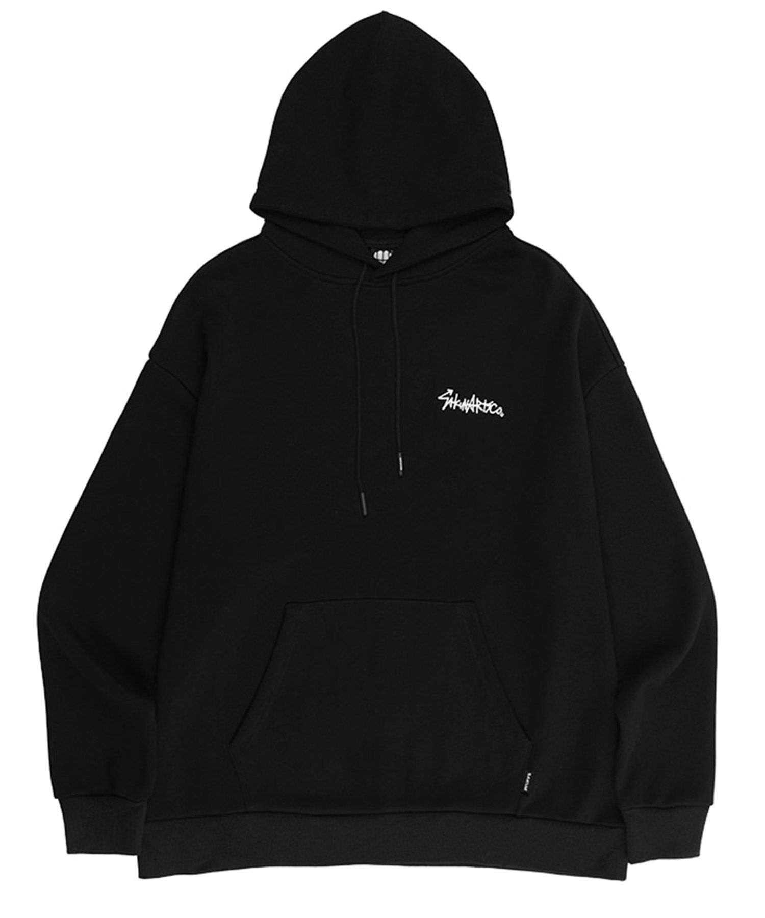 MUSINSA | SAKUN Hooded shirt for men and women (black) CREW HOODIE BLACK