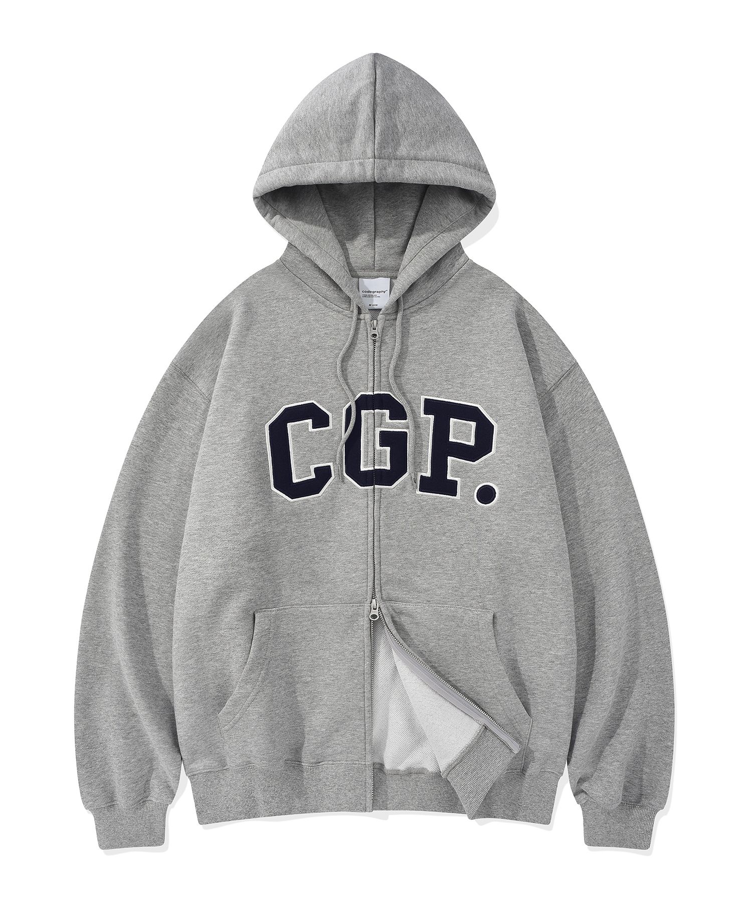 Code:graphy CGP 拱形標誌帽T外套（深灰色） (Creatrip)