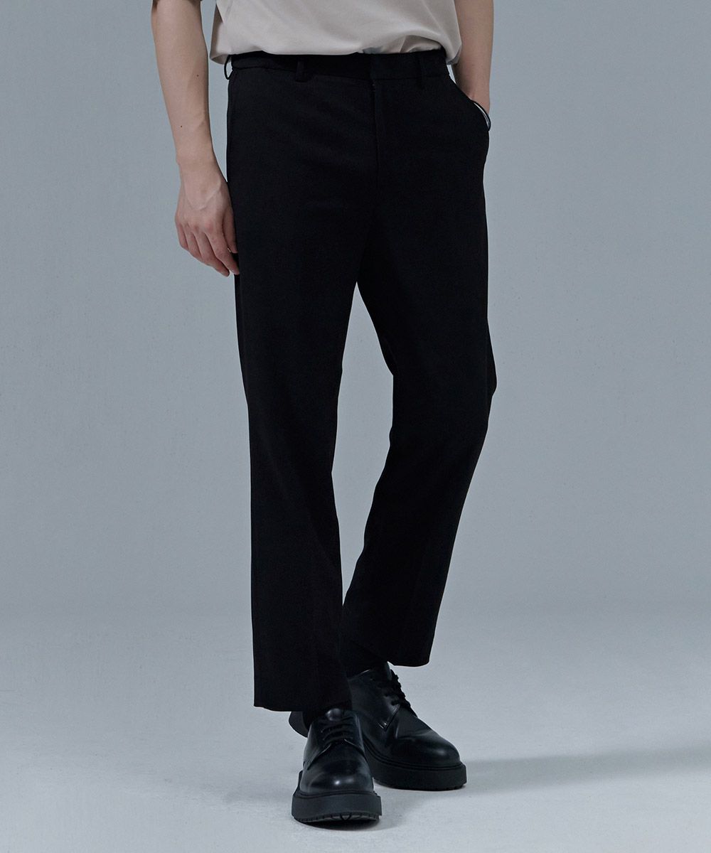 MUSINSA | CHASECULT Men's Hidden Banding Crop Slacks-BAPK2202B03