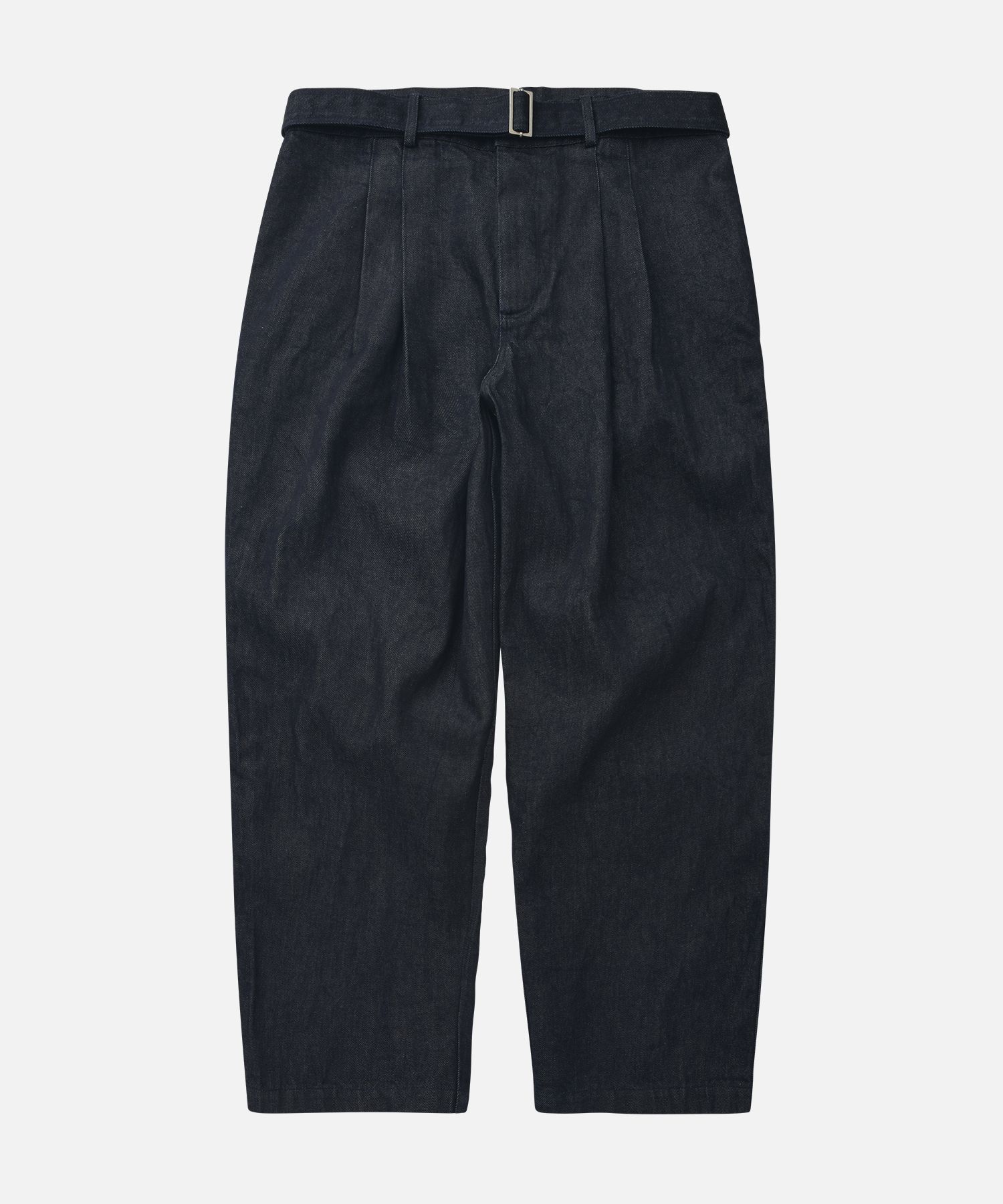 MUSINSA | FRIZMWORKS BELTED TWO TUCK PANTS _ INDIGO