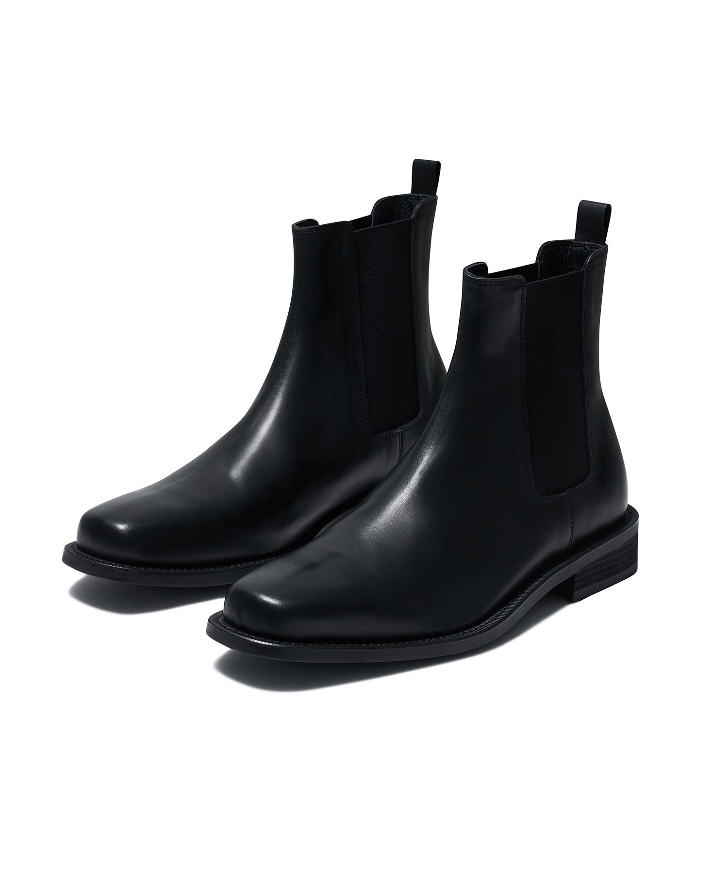 MUSINSA | MUSINSA STANDARD SQUARE CHELSEA BOOTS_BLACK