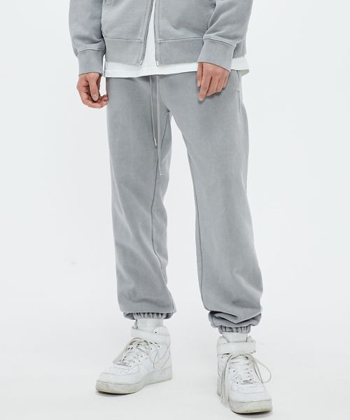 MUSINSA | SOVERMENT 980G Pigment Sweatpants - Moon Gray