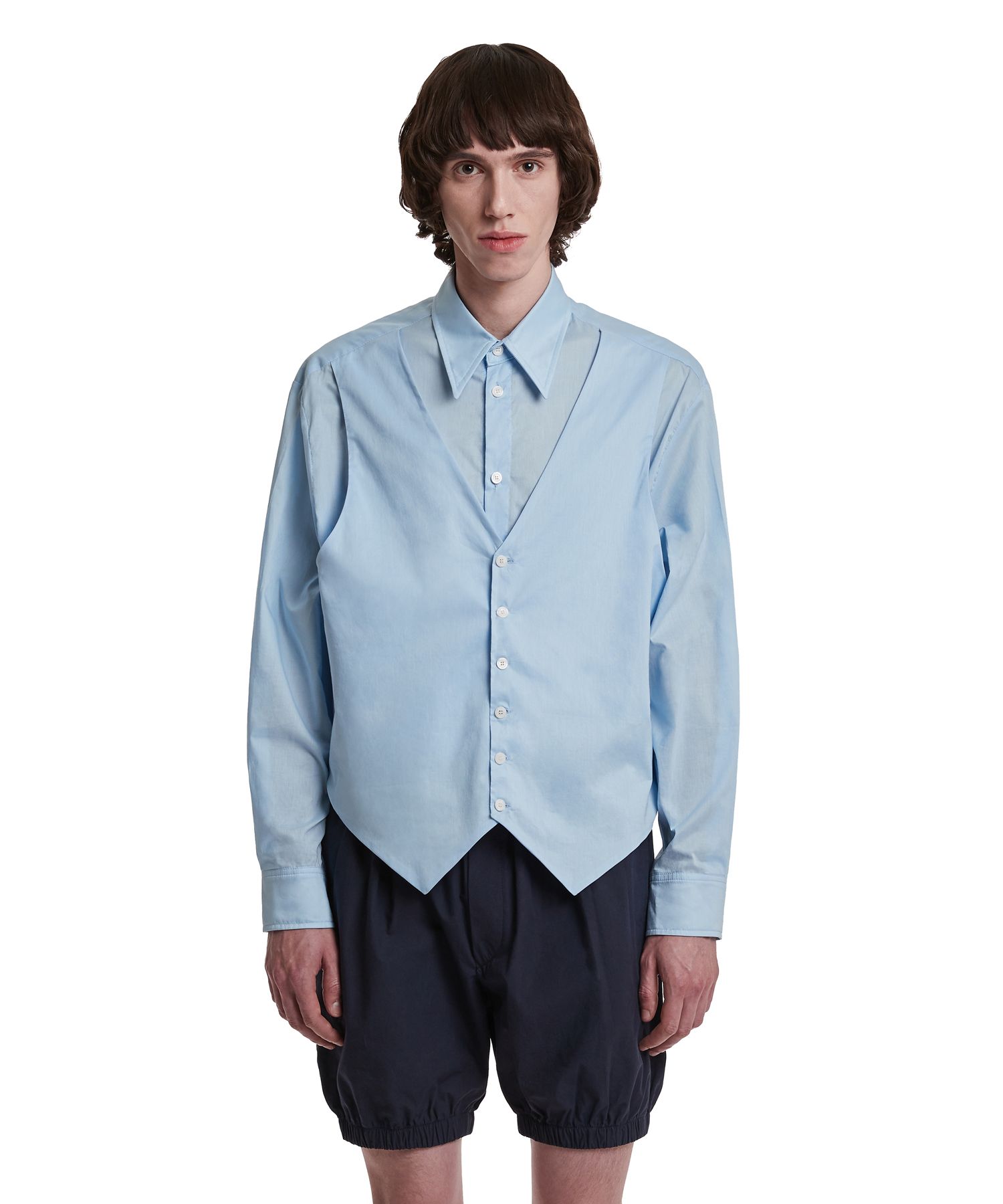MUSINSA | TRUNK PROJECT Vest Layered Shirt_Sky Blue