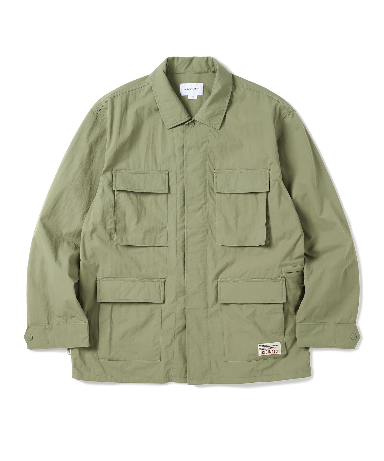 MUSINSA | thisisneverthat® Nylon Ripstop BDU Jacket Olive