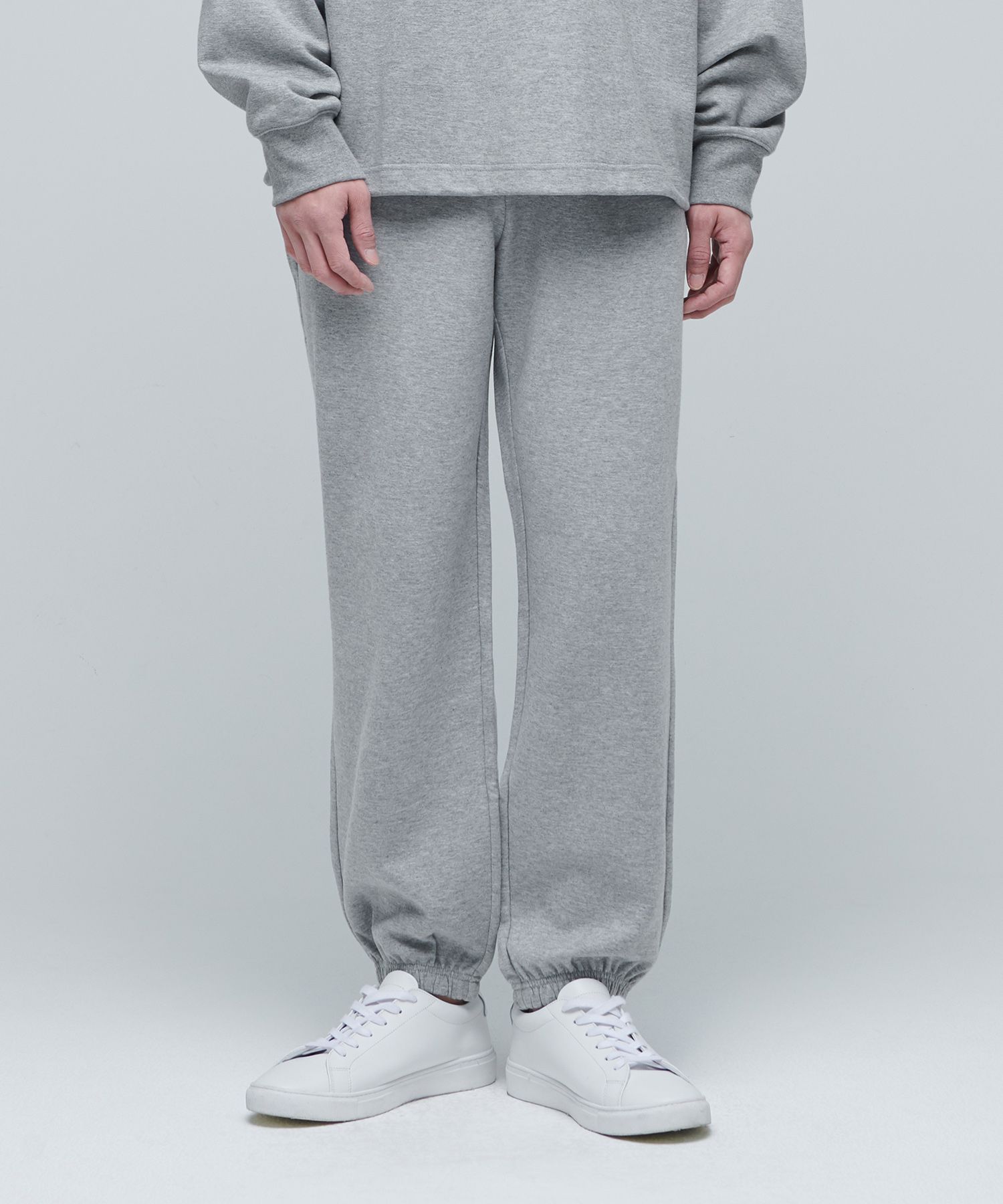 MUSINSA | MUSINSA STANDARD FLAT TERRY SWEATPANTS [MEDIUM GRAY]